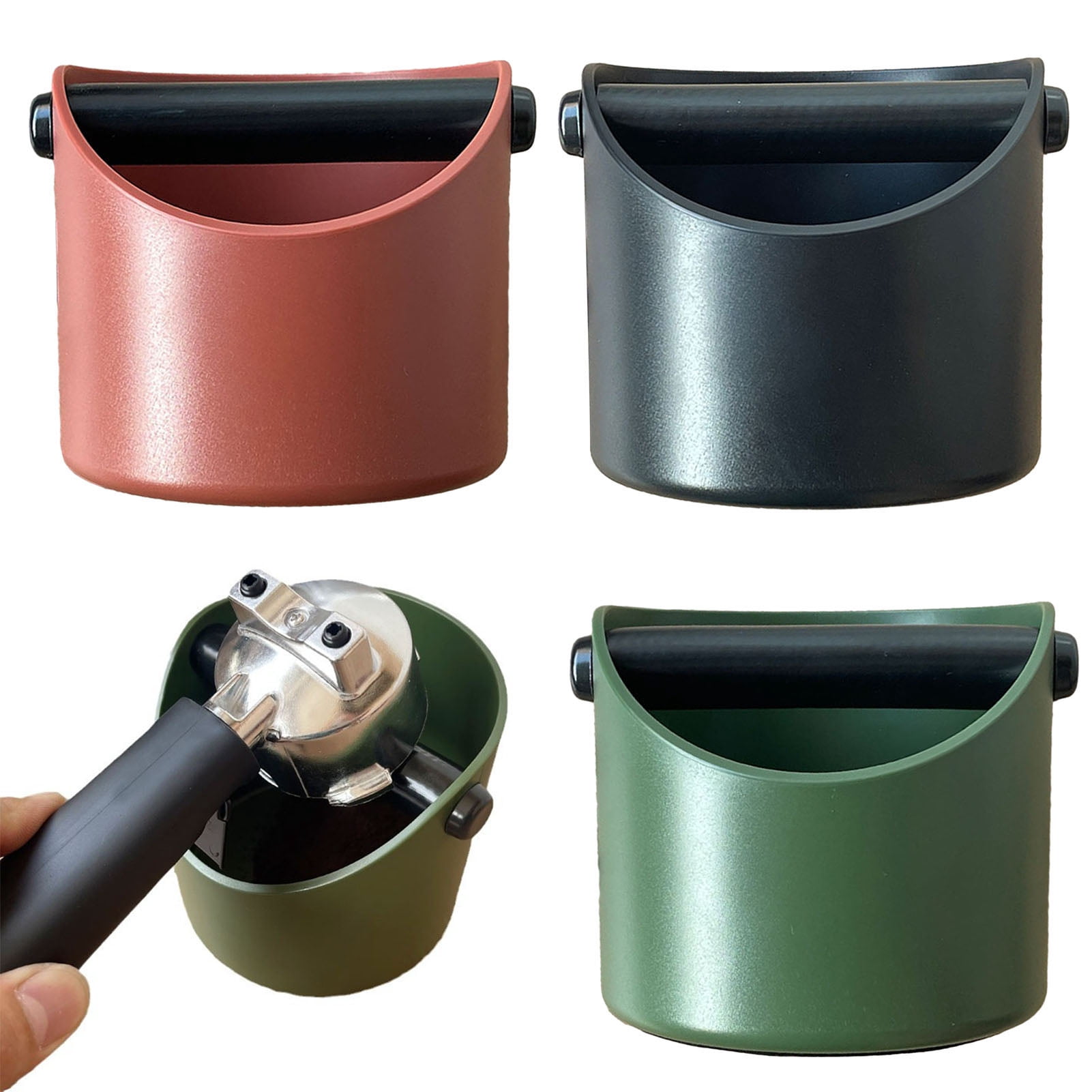 HZLXW Coffee Knock Box with Removable Knock Bar Large Capacity Easy to ...