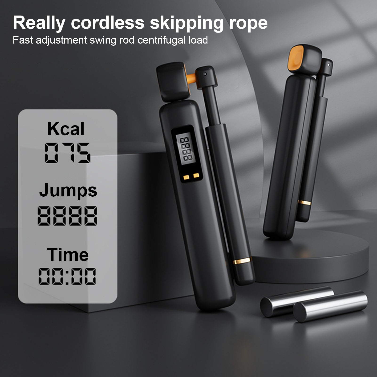 HZLXW Cordless Skipping Rope with Steel High-Speed Bearings Smooth ...