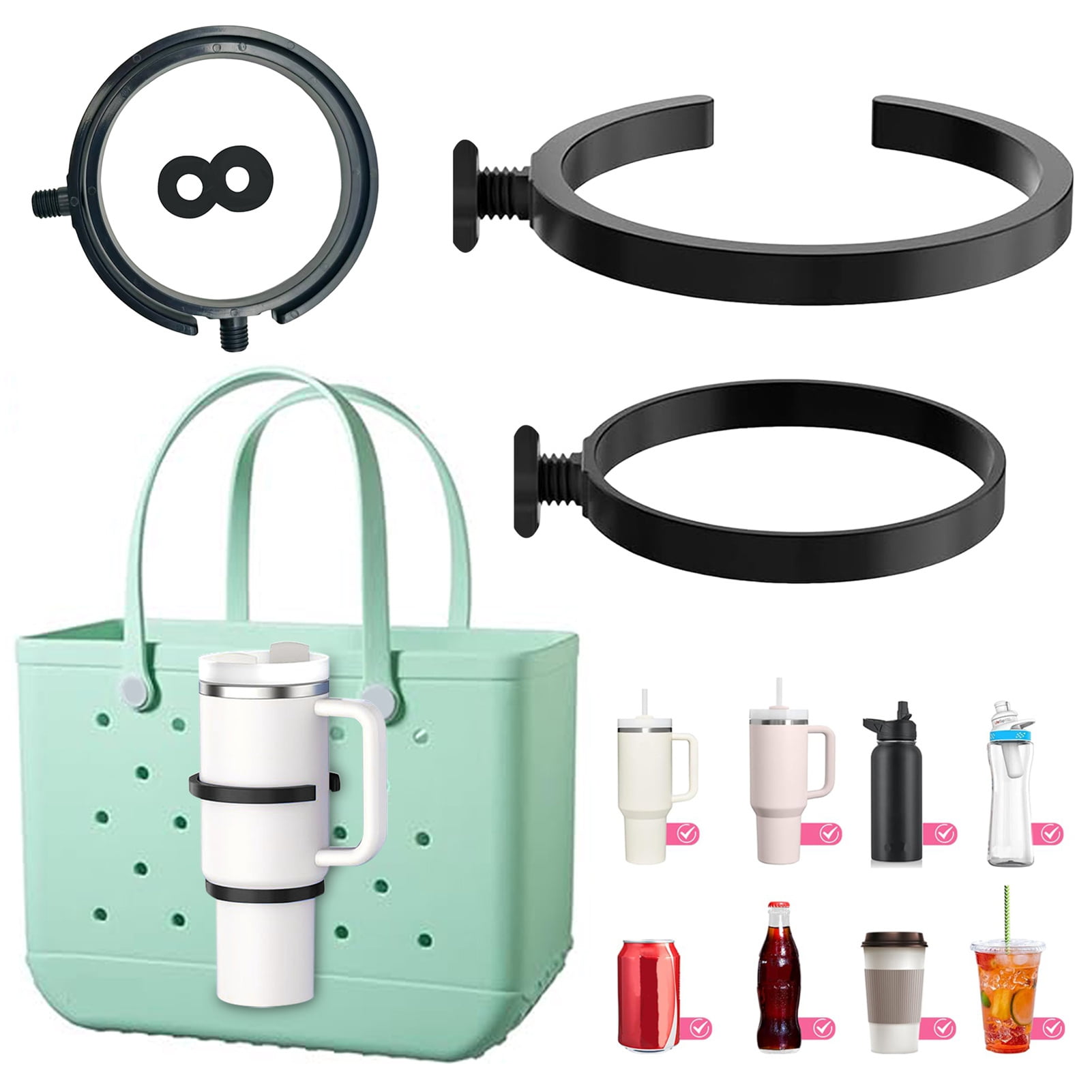 HZLXW Cup Holder 30/40oz Universal Cup Holder for Bogg Bag Single Nut ...