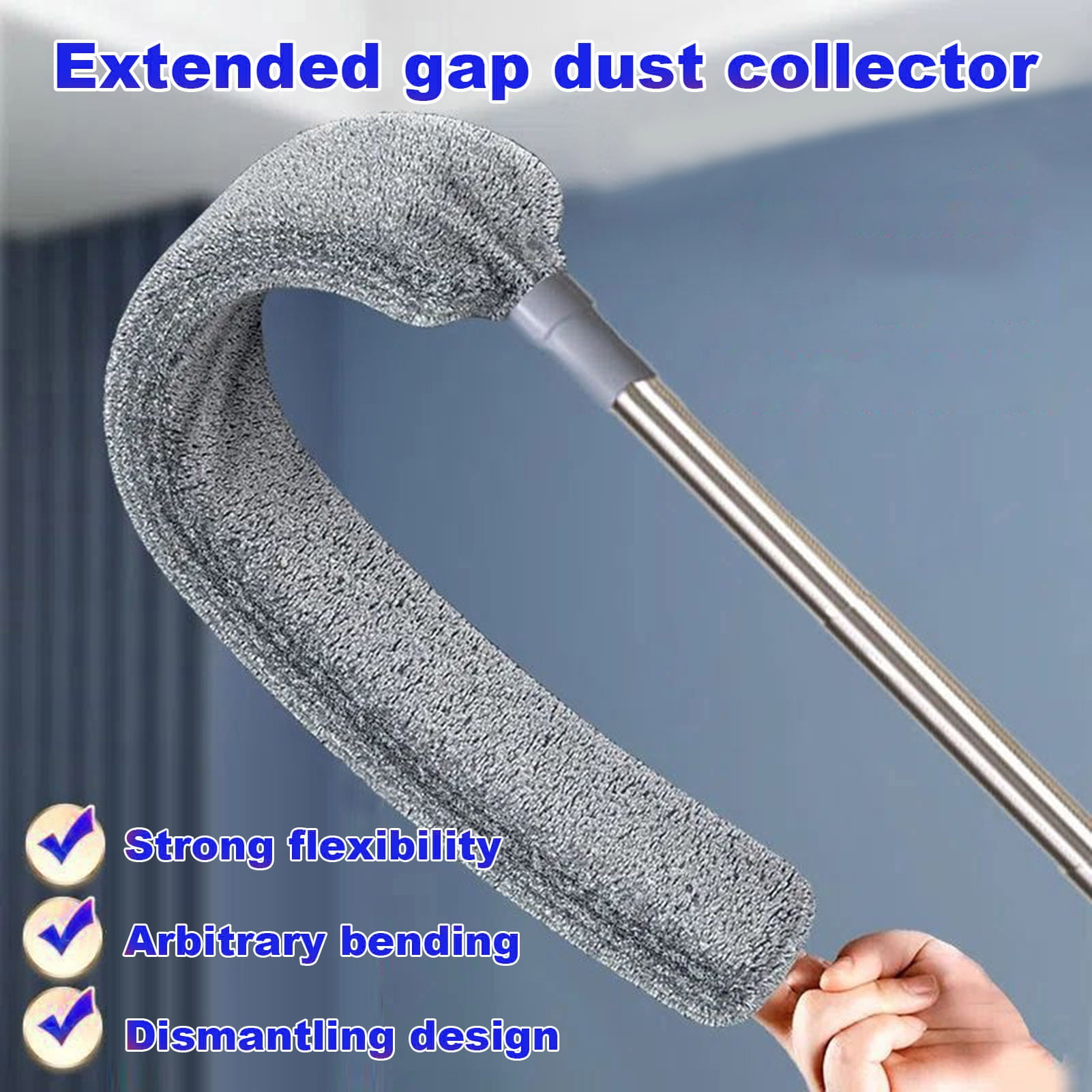 HZLXW Dust Duster Telescopic Pole Lightweight Design Easy Storage ...
