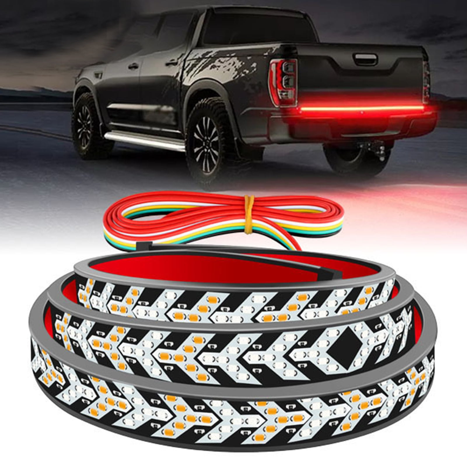 HZLXW Fall Warning Signal Driving Light Strip Strobe Brake Lights ...
