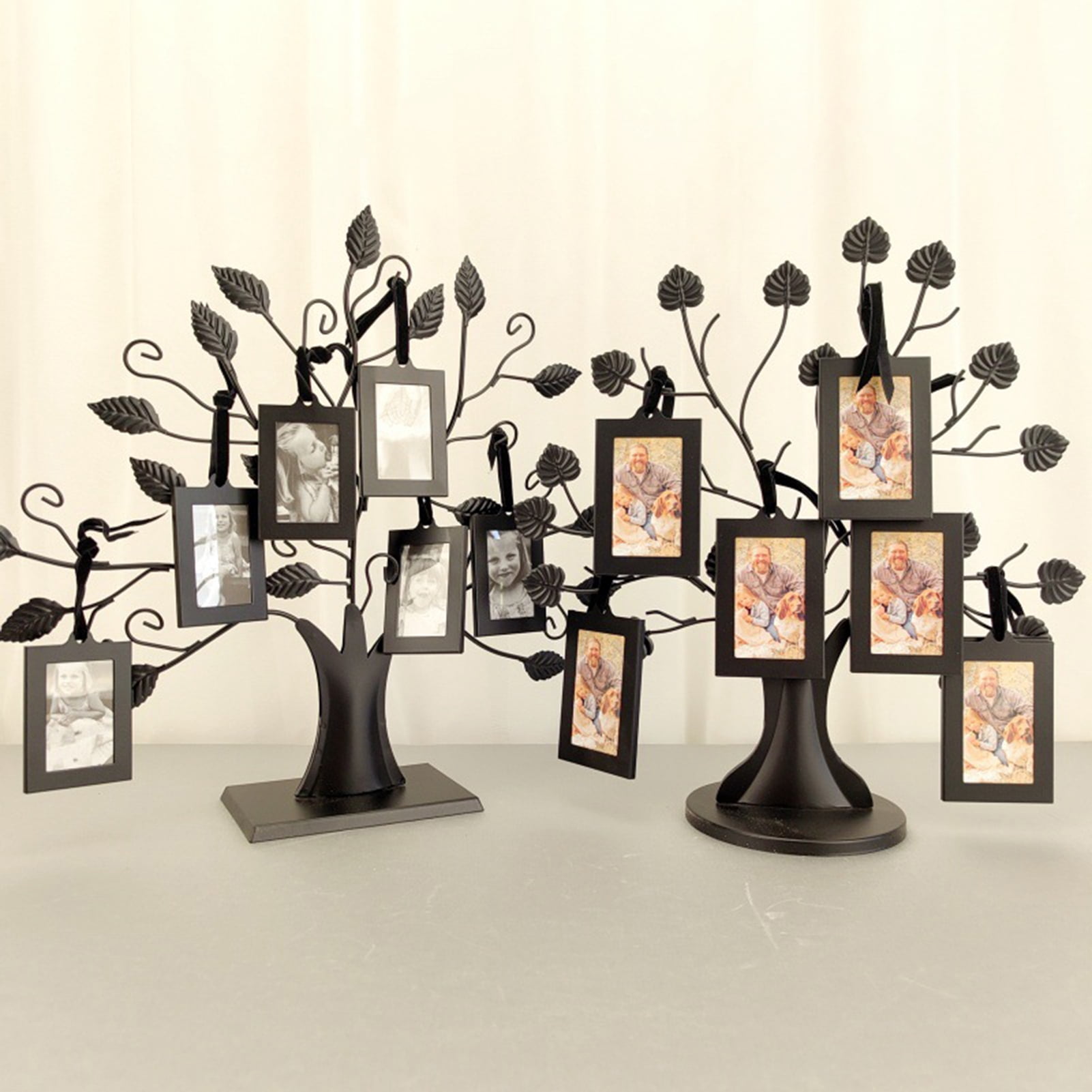 HZLXW Family Tree Picture Frame Metal Tree Photo Frame Stand with 6 ...