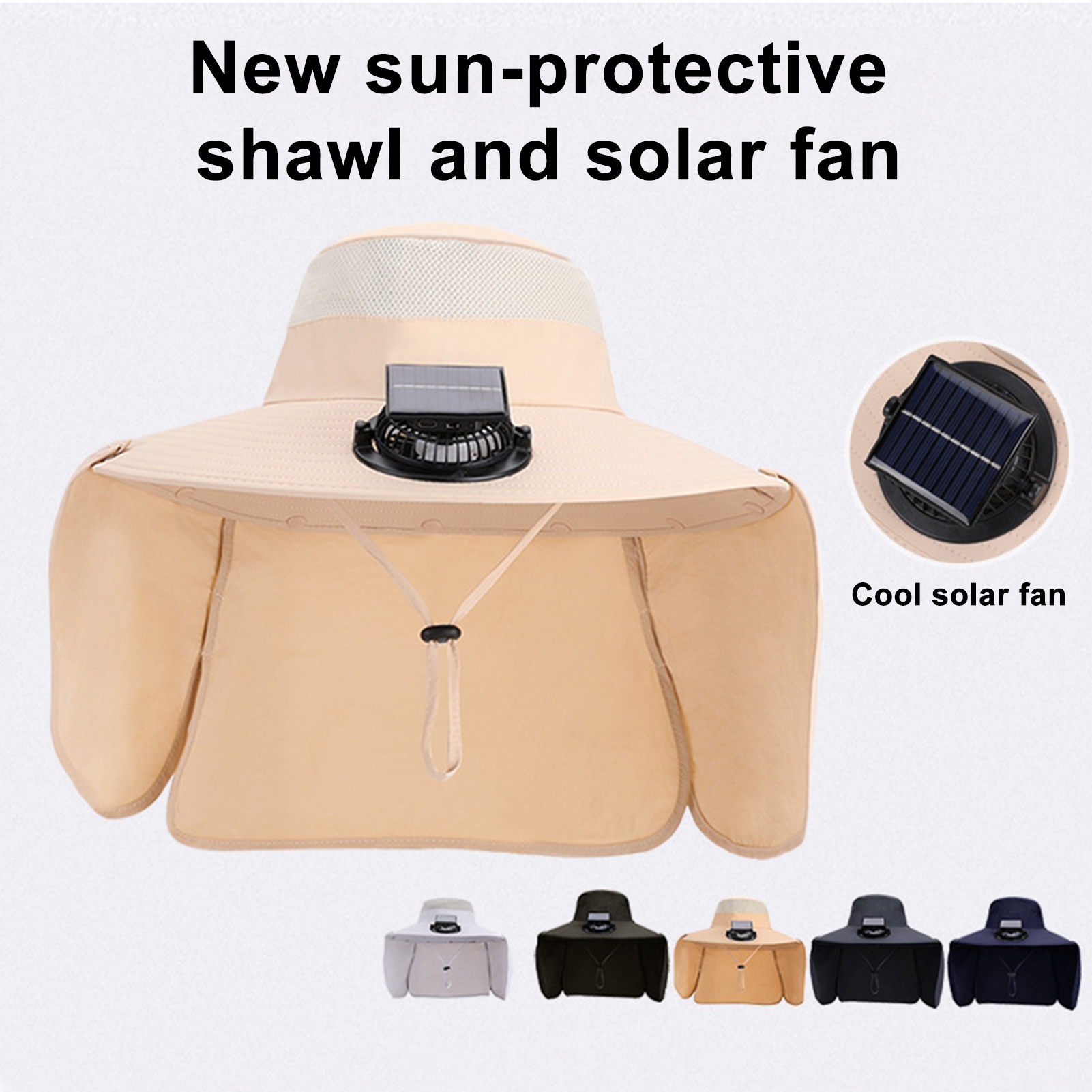 HZLXW Fan Hat Wide-Brimmed Shawl Fishing Hat with Dual-Power Fan Design ...