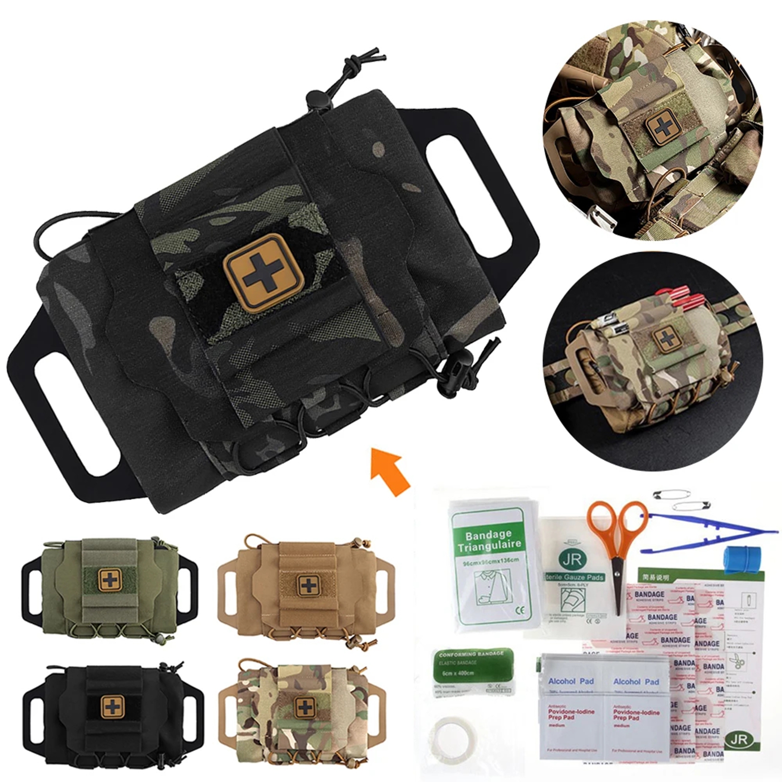 HZLXW First Aid Organizer Bag with Handle Waterproof Oxford Cloth Belt ...