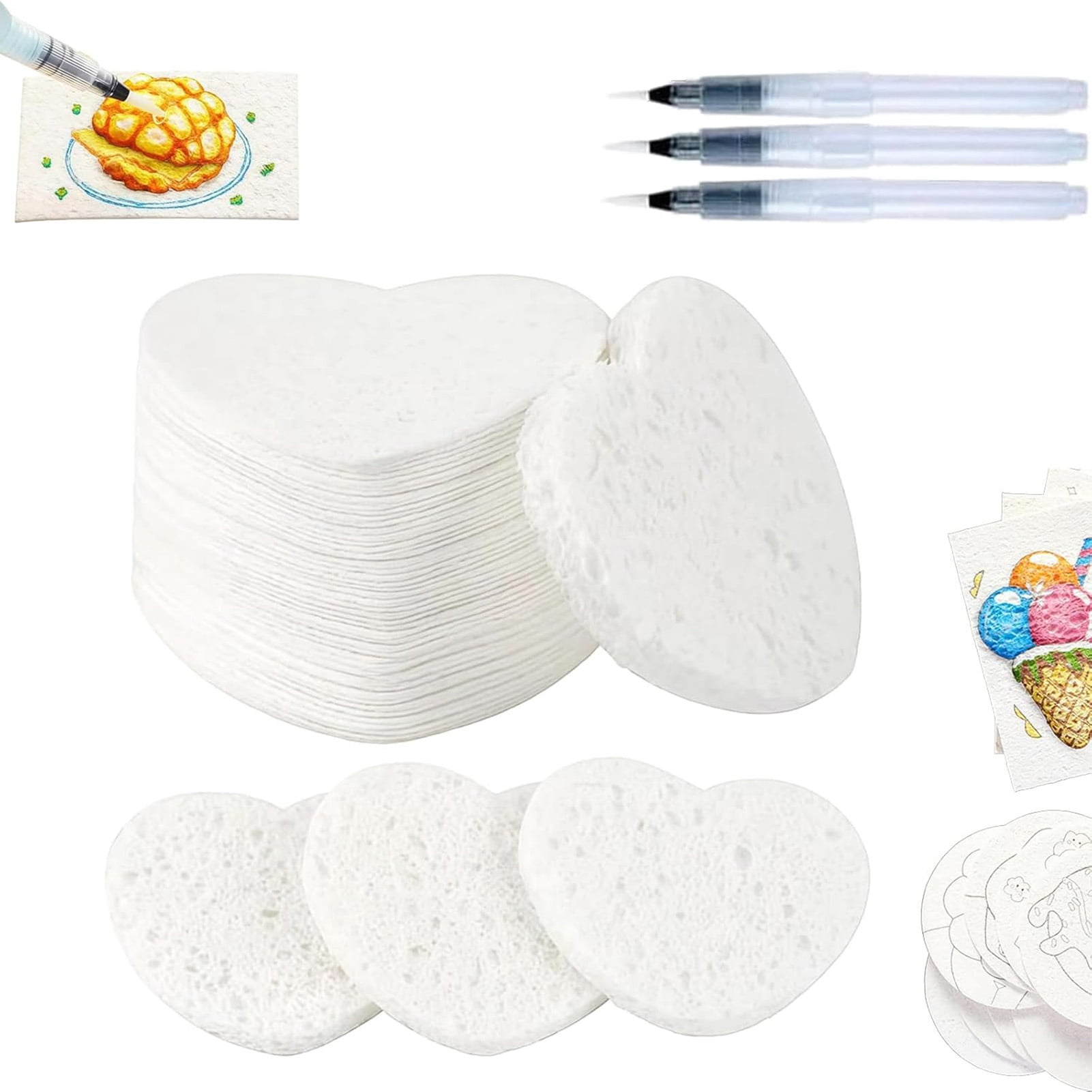 HZLXW Foam Texture Blank Painting Paper 3D Drawing Magic Canvas Sponge ...