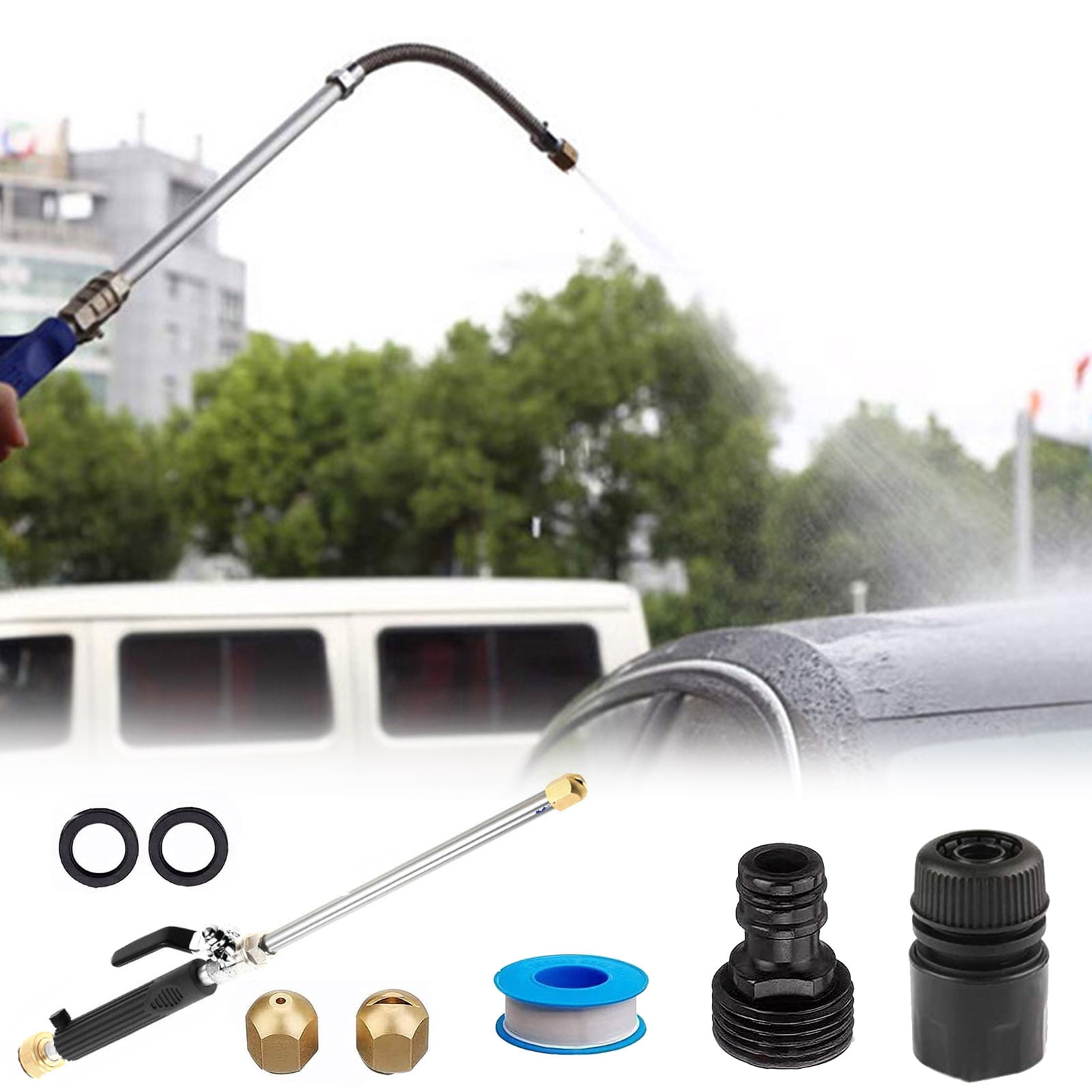 HZLXW Garden Water Jet High Pressure Power Washer Wand with 2 Nozzles ...