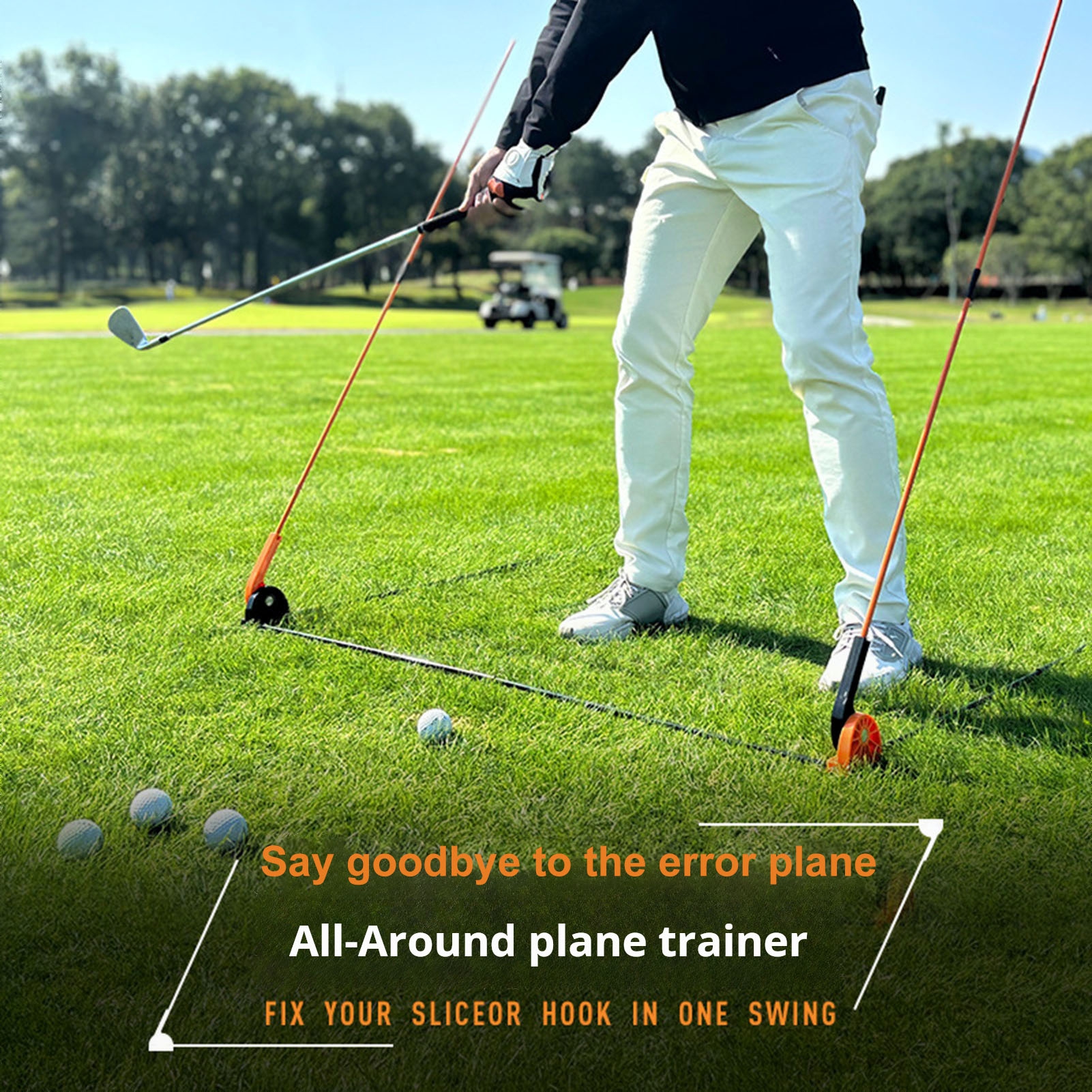 HZLXW Golf Swing Trainer Aid Set with Adjustable Angles Golf Chipping ...