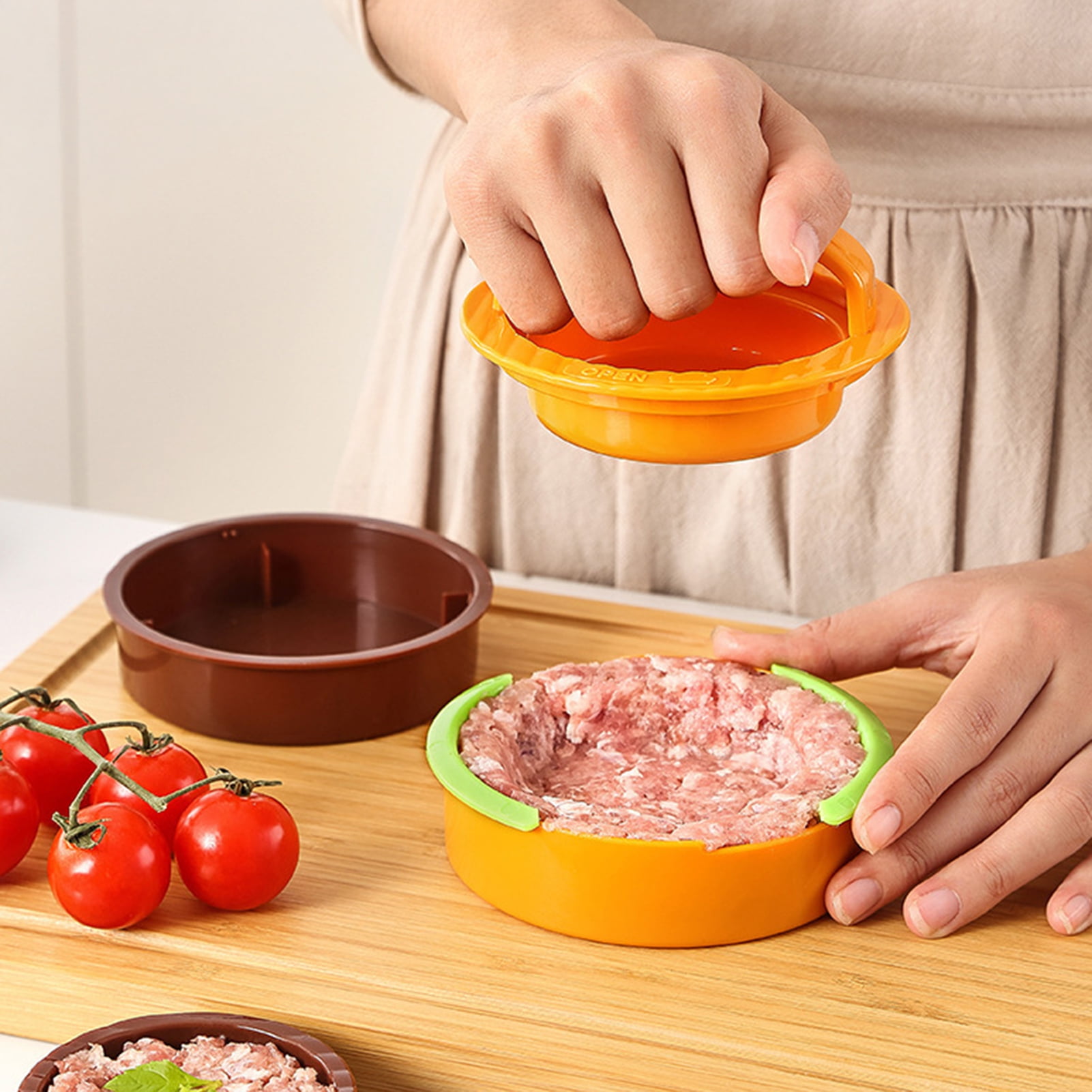 HZLXW Hamburger Patty Press Maker Burger Press Food-Grade Reusable Meat ...