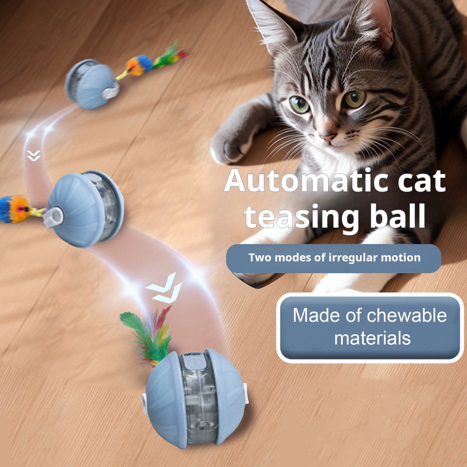 HZLXW Interactive Dog Ball Toy Electric Motion-Activated Rolling Ball ...