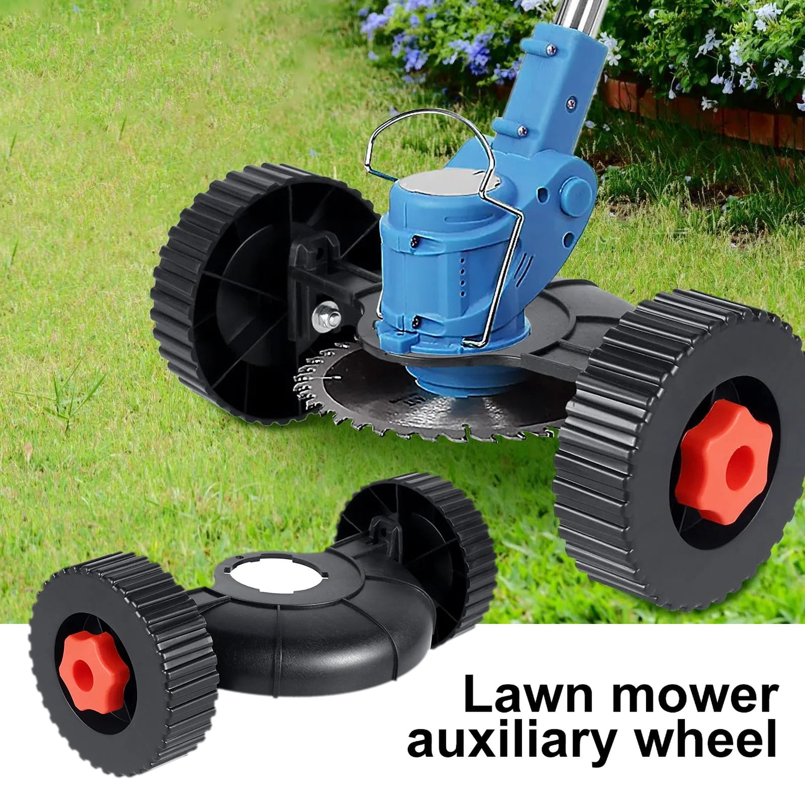 HZLXW Lawn Mower Auxiliary Wheels Universal Lawn Mower Support Wheels ...