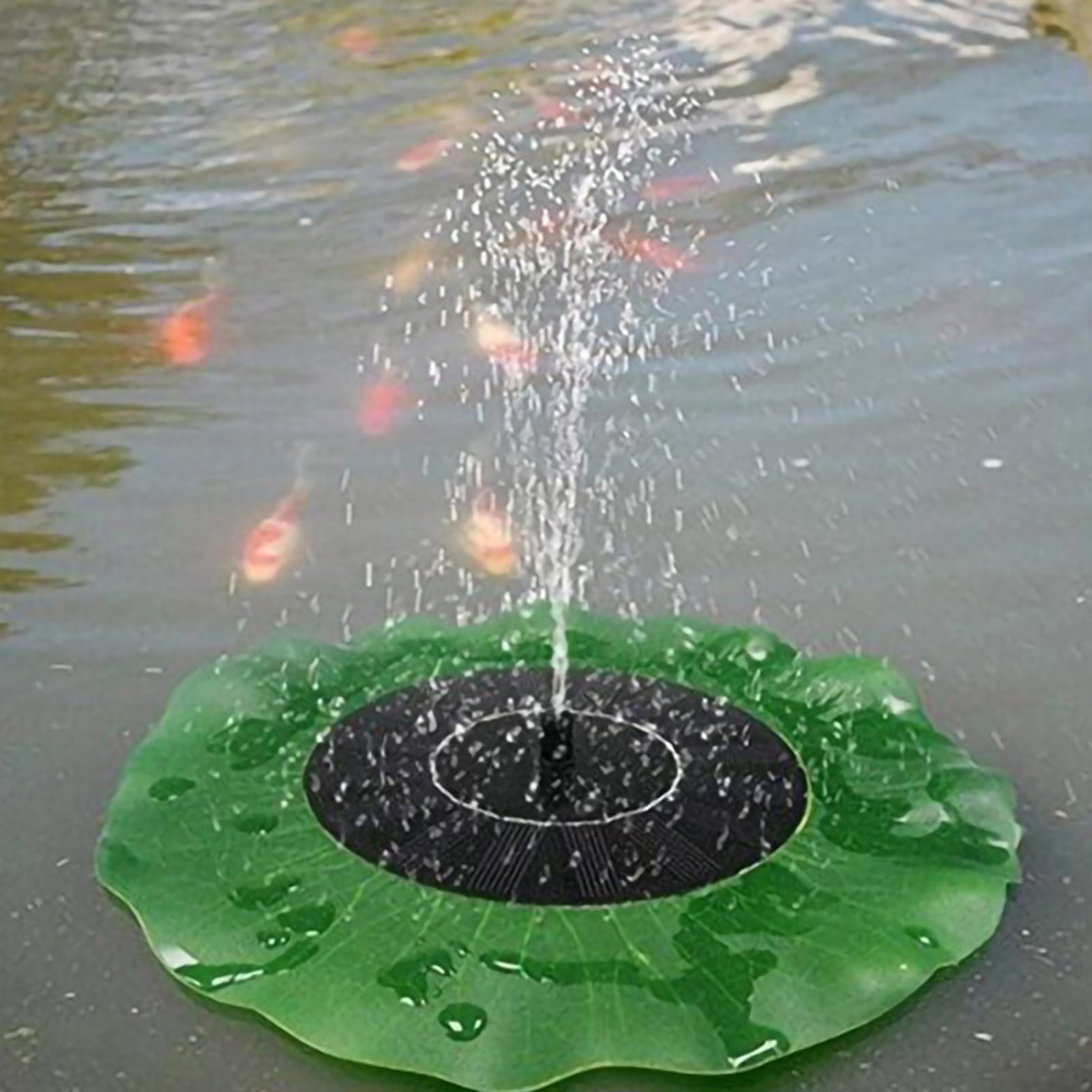 HZLXW Lotus Leaf Solar Fountain 1.4W Bird Bath Fountain Pump Adjustable ...