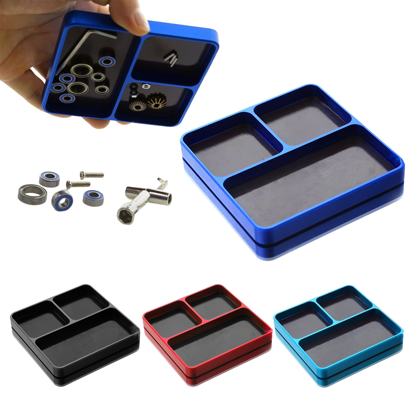 HZLXW Magnetic Electronic Repair Screws Organizer Parts Tray 3 ...