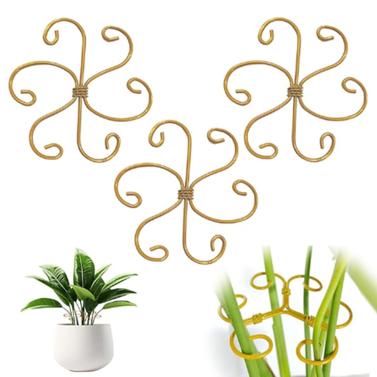 HZLXW Monstera Plant Stabilizer Metal Plant Stem Holder Indoor Plant ...