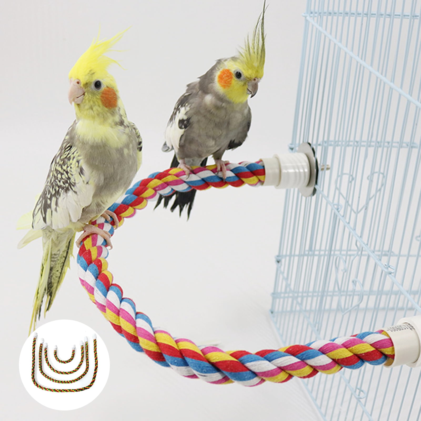HZLXW Parrot Cage Toy Multi-color Paw Grinding Bendable Pet Bird ...