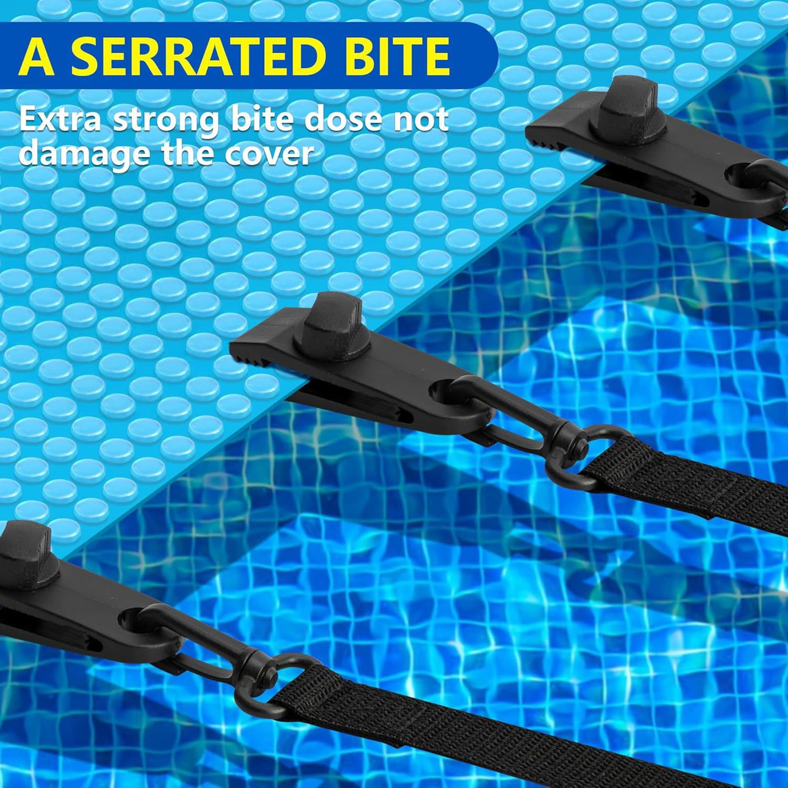 HZLXW Pool Cover Reel Attachment Kit Universal Pool Solar Cover Straps ...