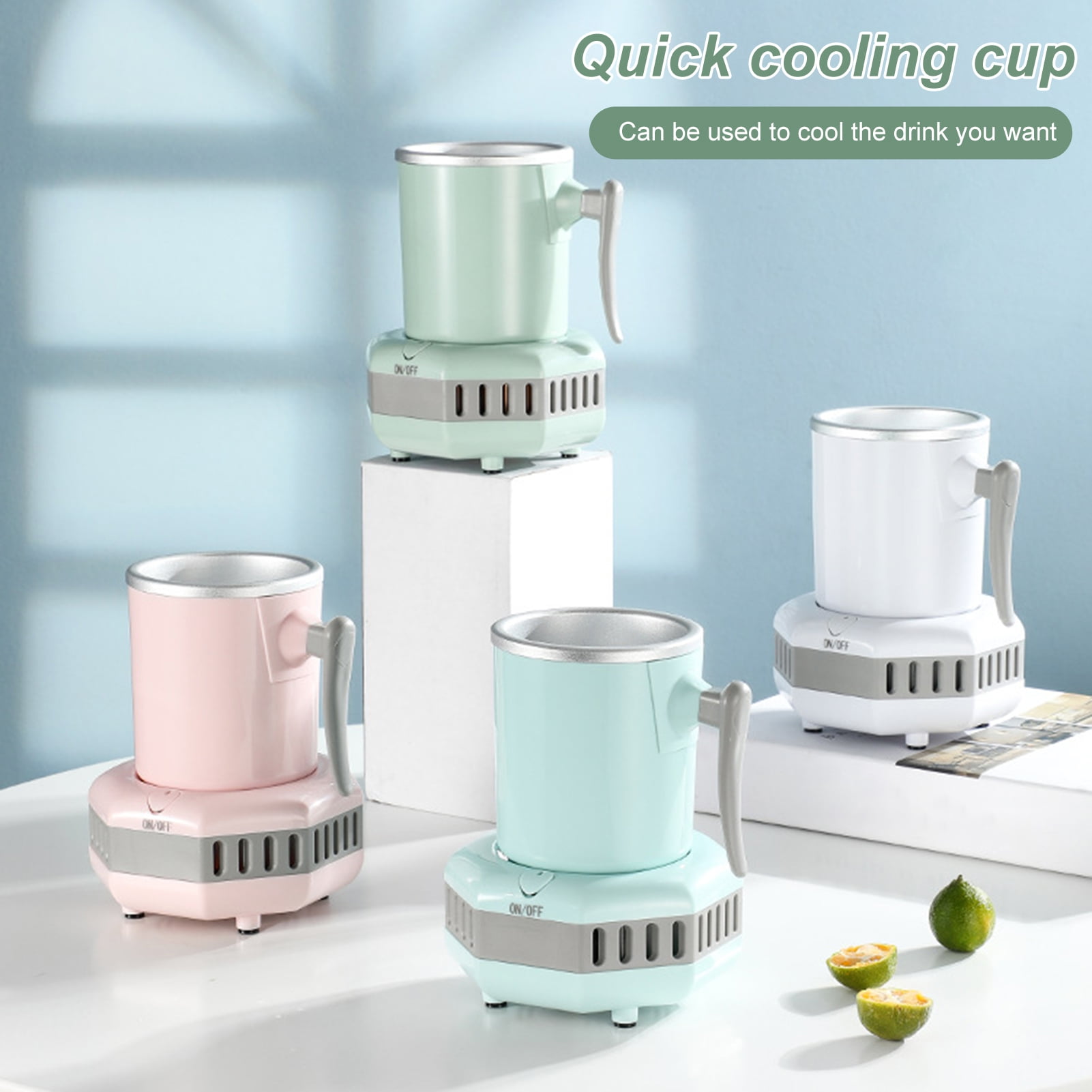 HZLXW Quick Cooling Cup Easy One-Touch Operation Portable Mini Electric ...
