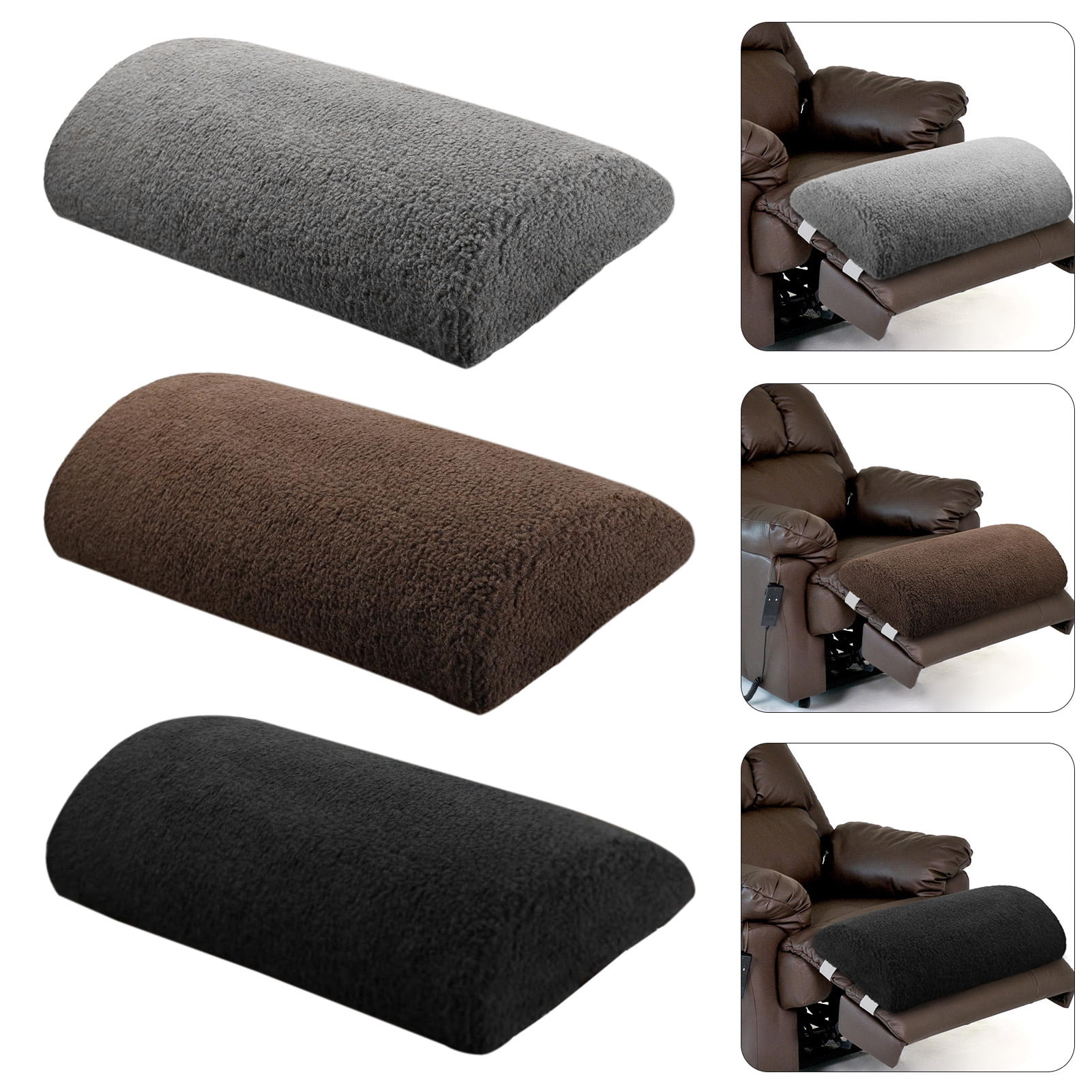 HZLXW Recliner Foot Cushion Memory Foam Bolster Leg Rest Cushion Half ...