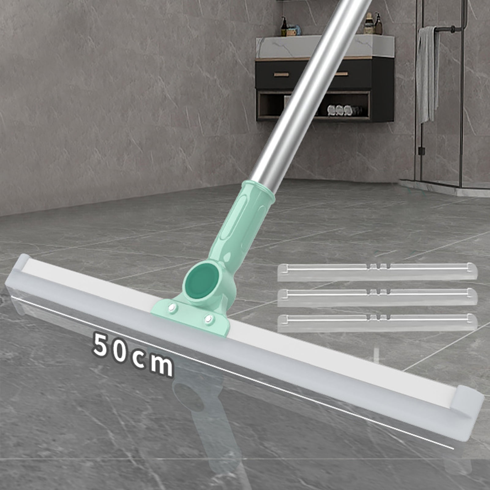 HZLXW Retractable Stainless Steel Floor Scraper Adjustable Handle 180 ...