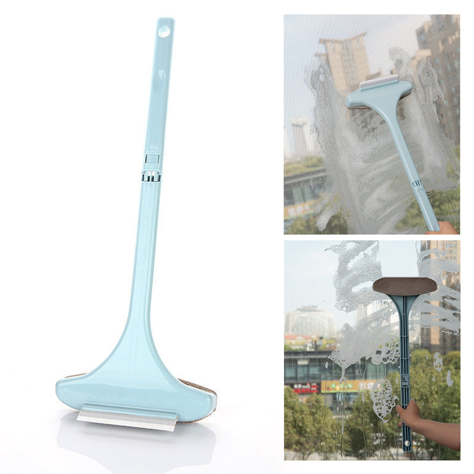 HZLXW Screen Window Cleaning Brush 2 in 1 Wet Dry Use Cleaning Brush ...