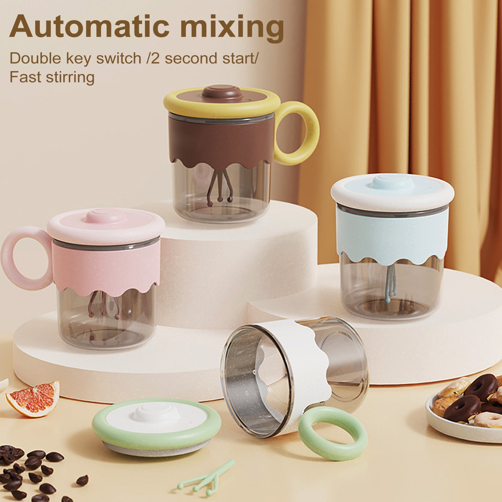 HZLXW Self Stirring Coffee Mug Electric Mixer Cup 400ml USB ...