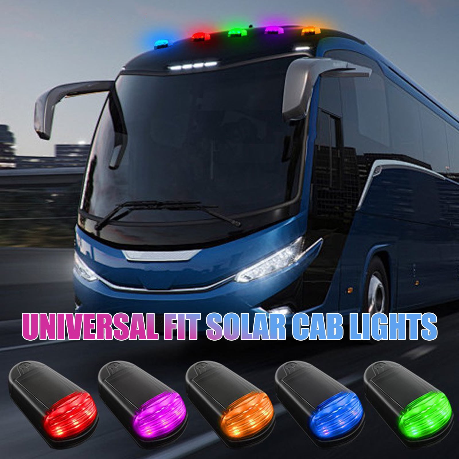 HZLXW Solar Powered Cab Lights for Truck Wireless Solar LED Lights ...