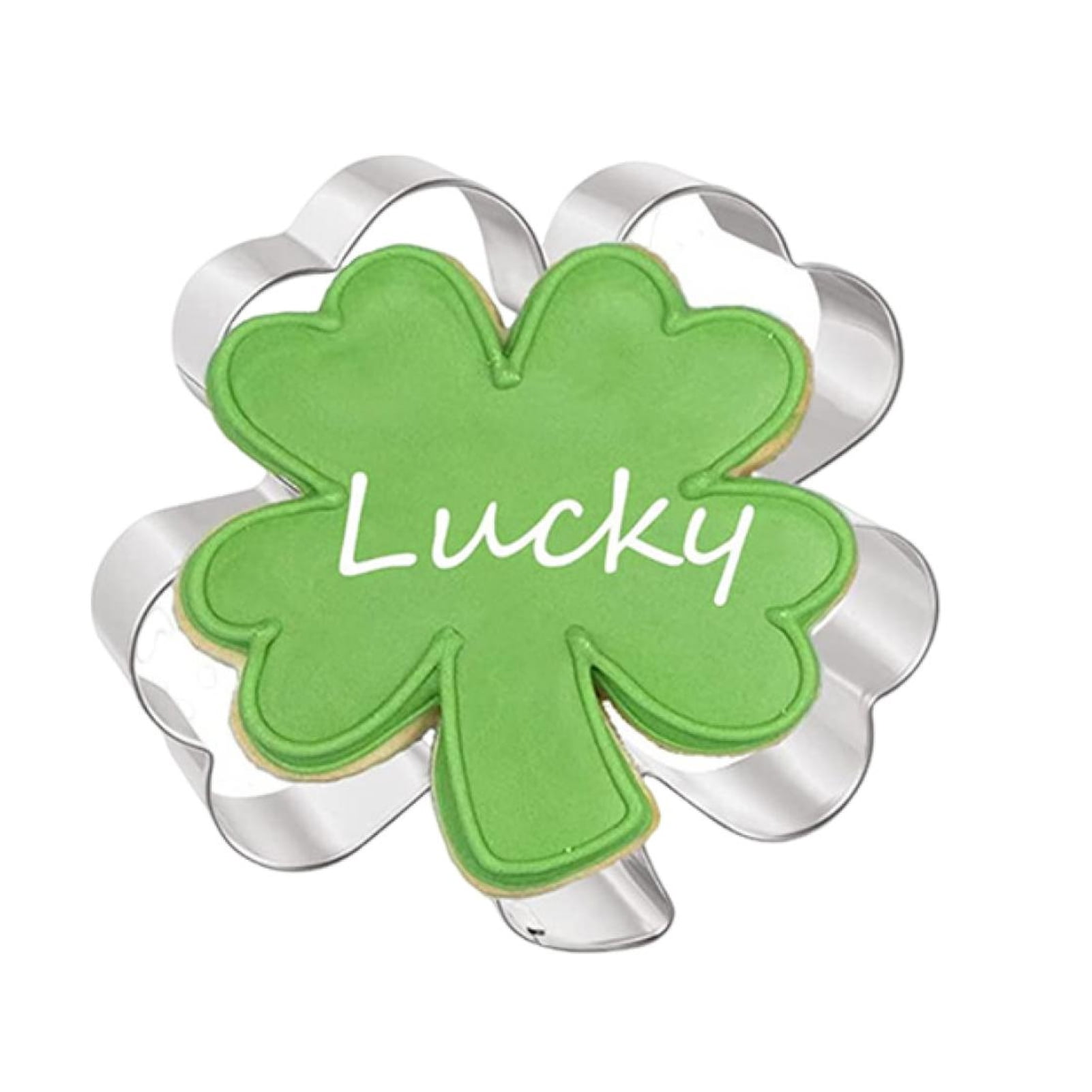 HZLXW St. Patricks Day Cookie Cutter Hat Rainbow Clover Shape Non ...