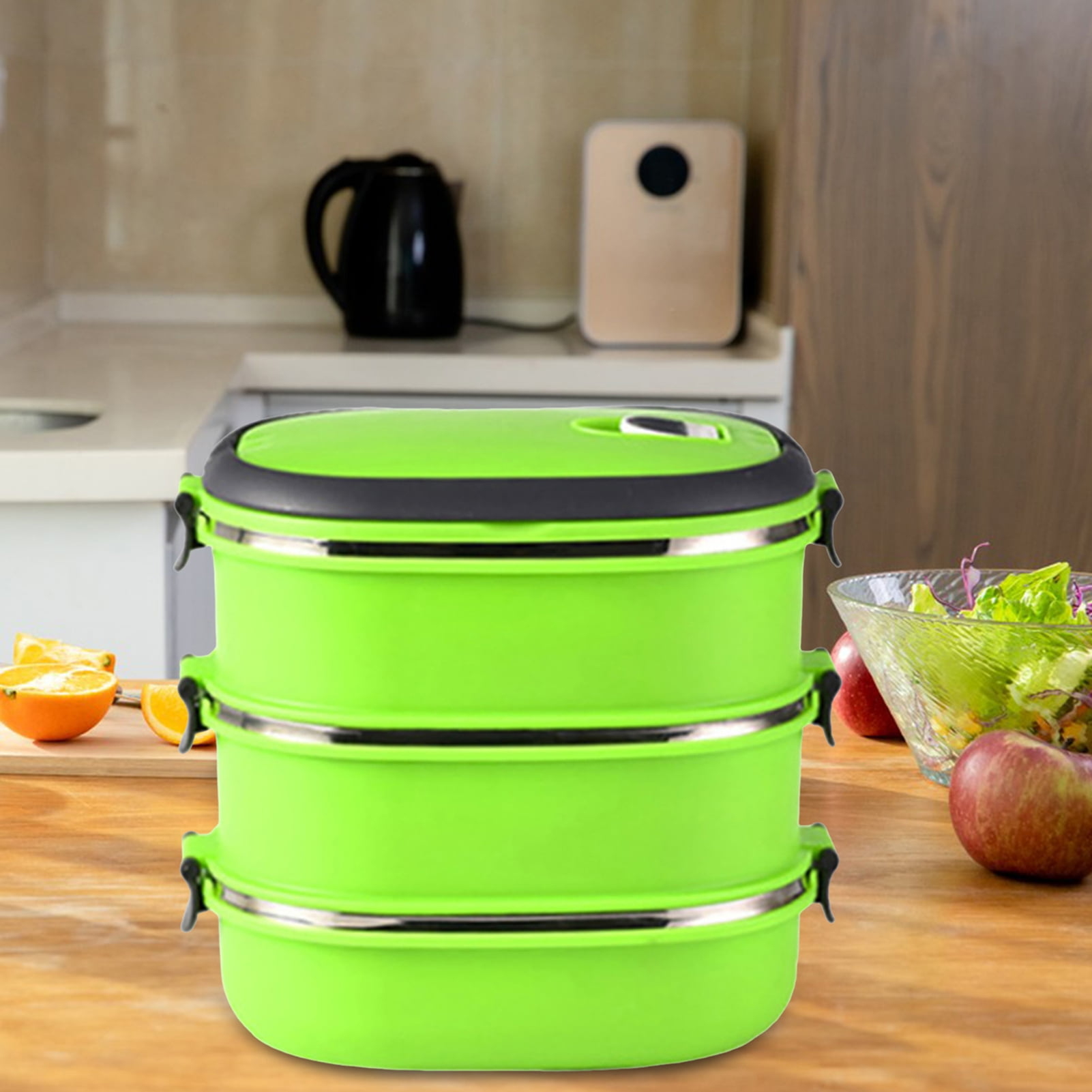 HZLXW Stainless Steel Lunch Box Insulation Thermal Bento Box Portable ...