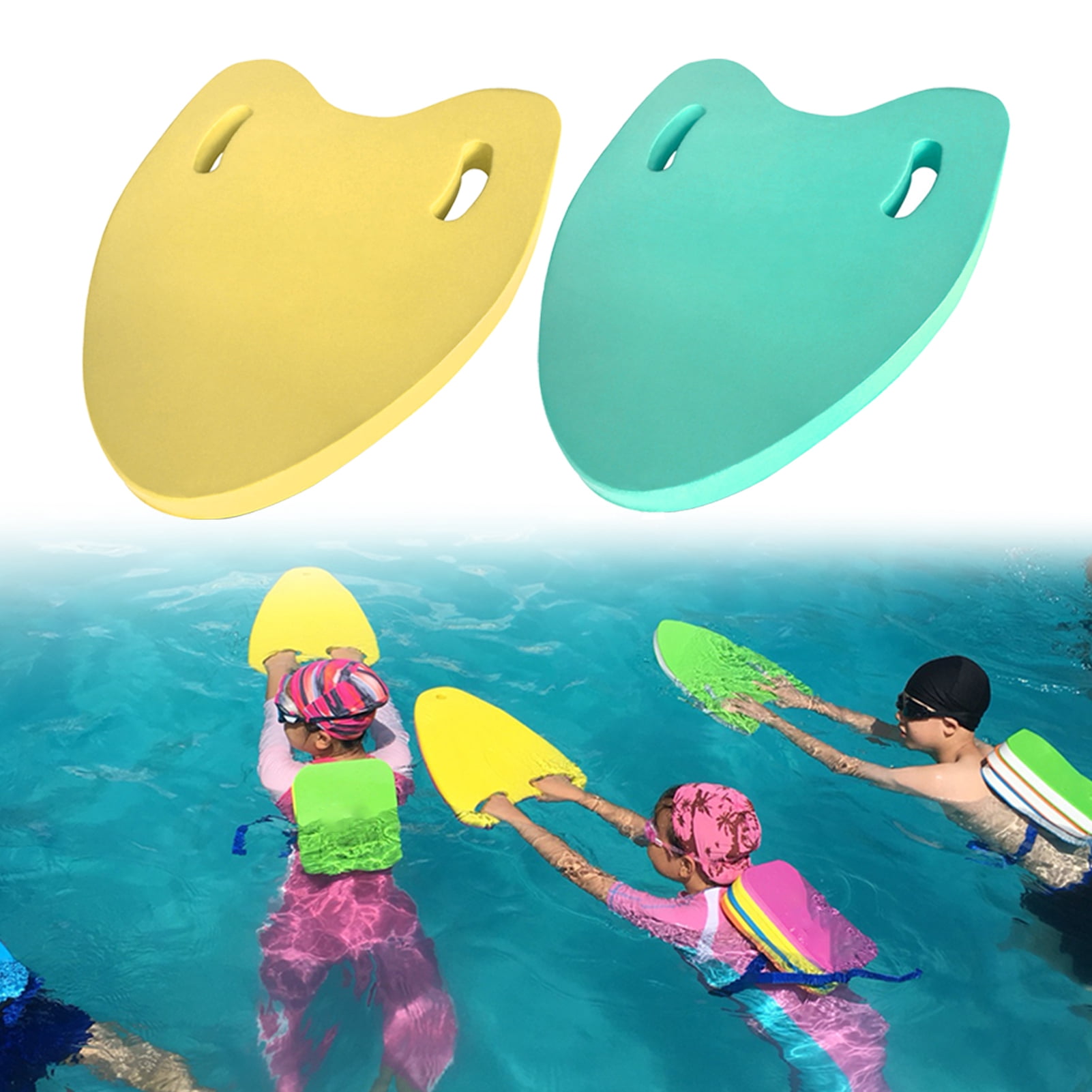 HZLXW Swimming Kick Board Thick Game Props Training Tools Hole Handles ...