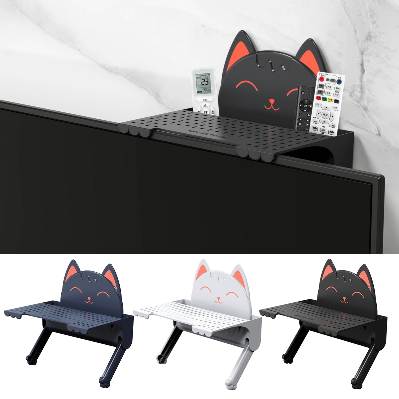 HZLXW TV Top Shelf Adjustable Monitor Top Shelf Plastic Screen Top ...