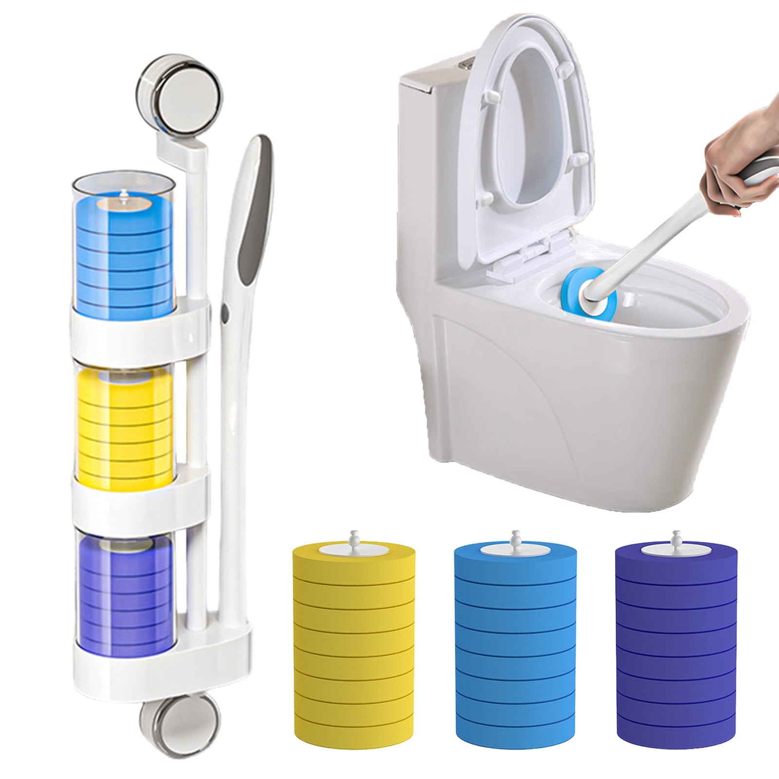 HZLXW Toilet Brush with Universal Compatibility Disposal Replacement ...