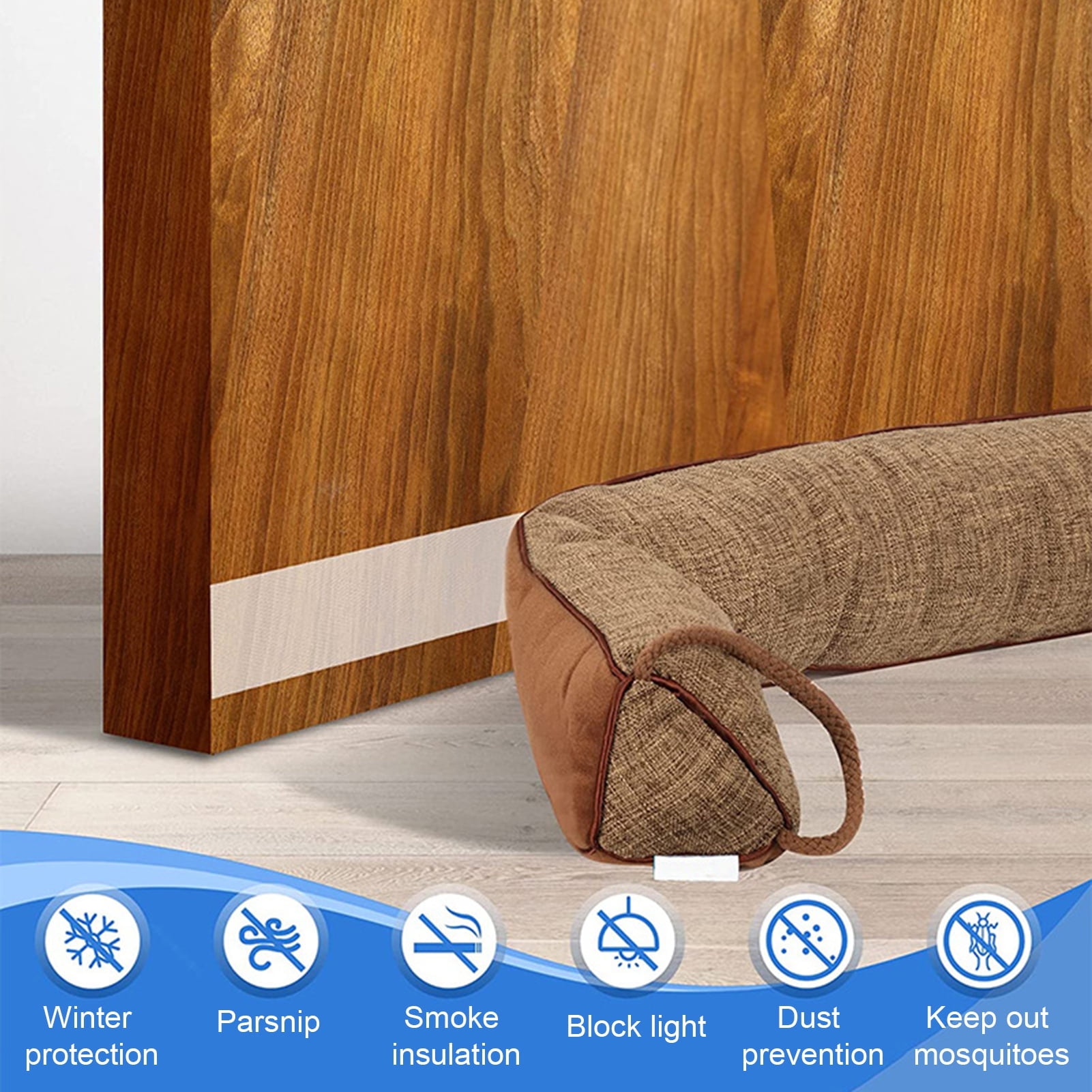 HZLXW Triangle Door Drafts Stopper Weighted Under-Door Snake with Loop ...