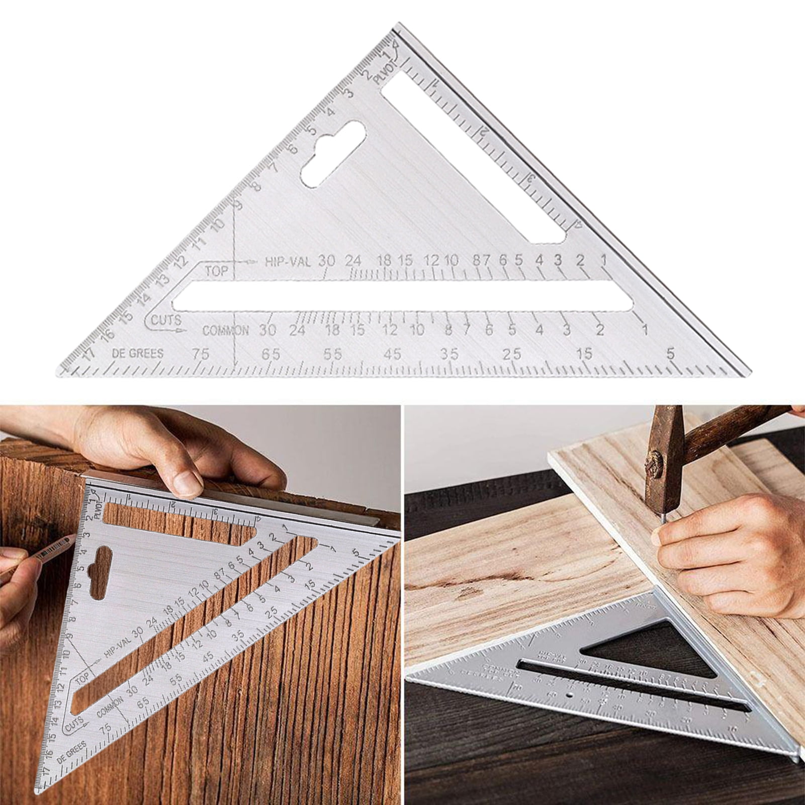 HZLXW Triangle Ruler High Precise Compact Portable Multi-Functional ...