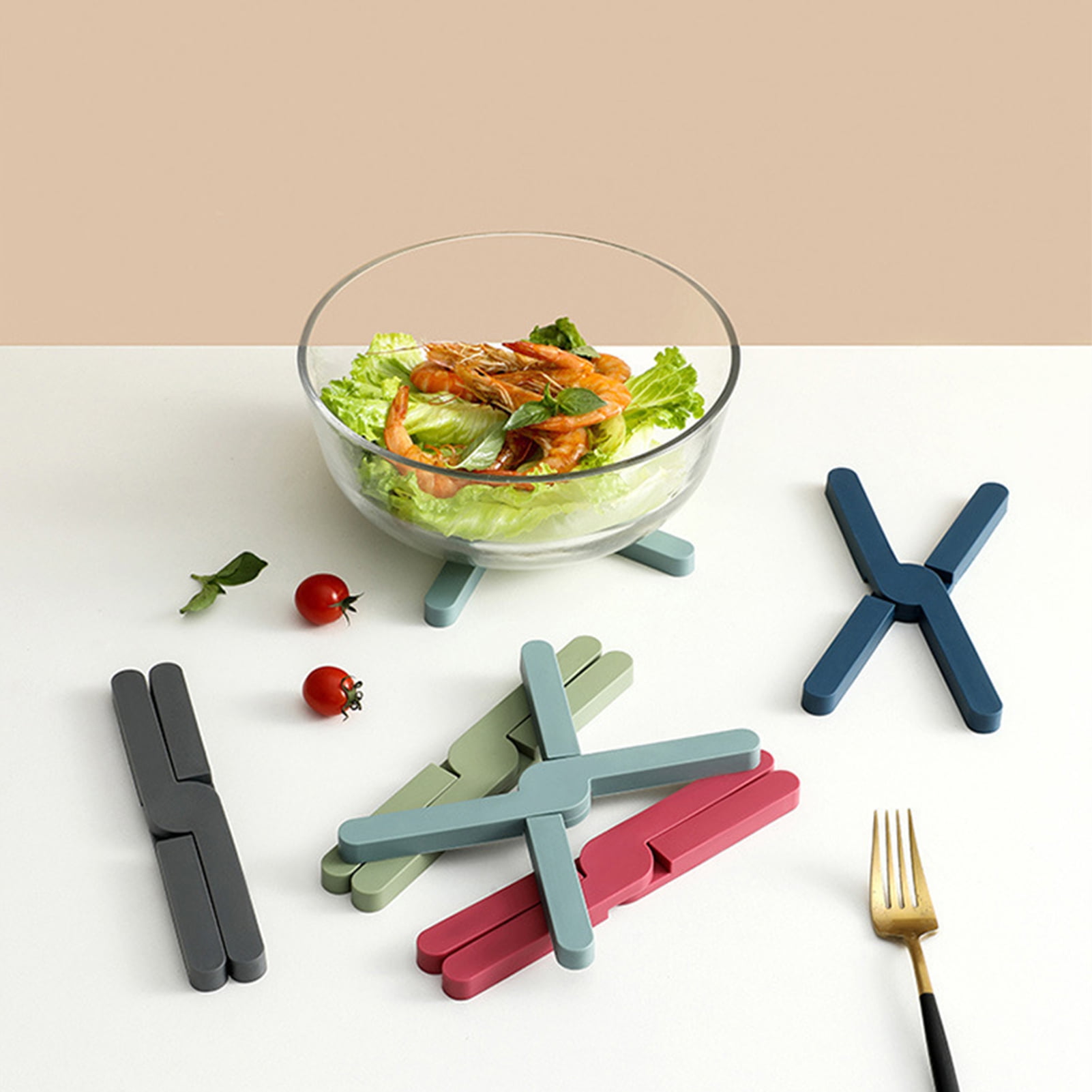 HZLXW Trivets for Hot Dishes X-Shaped Trivet Foldable Cup Coaster Teapot Hot Plate Trivets ...