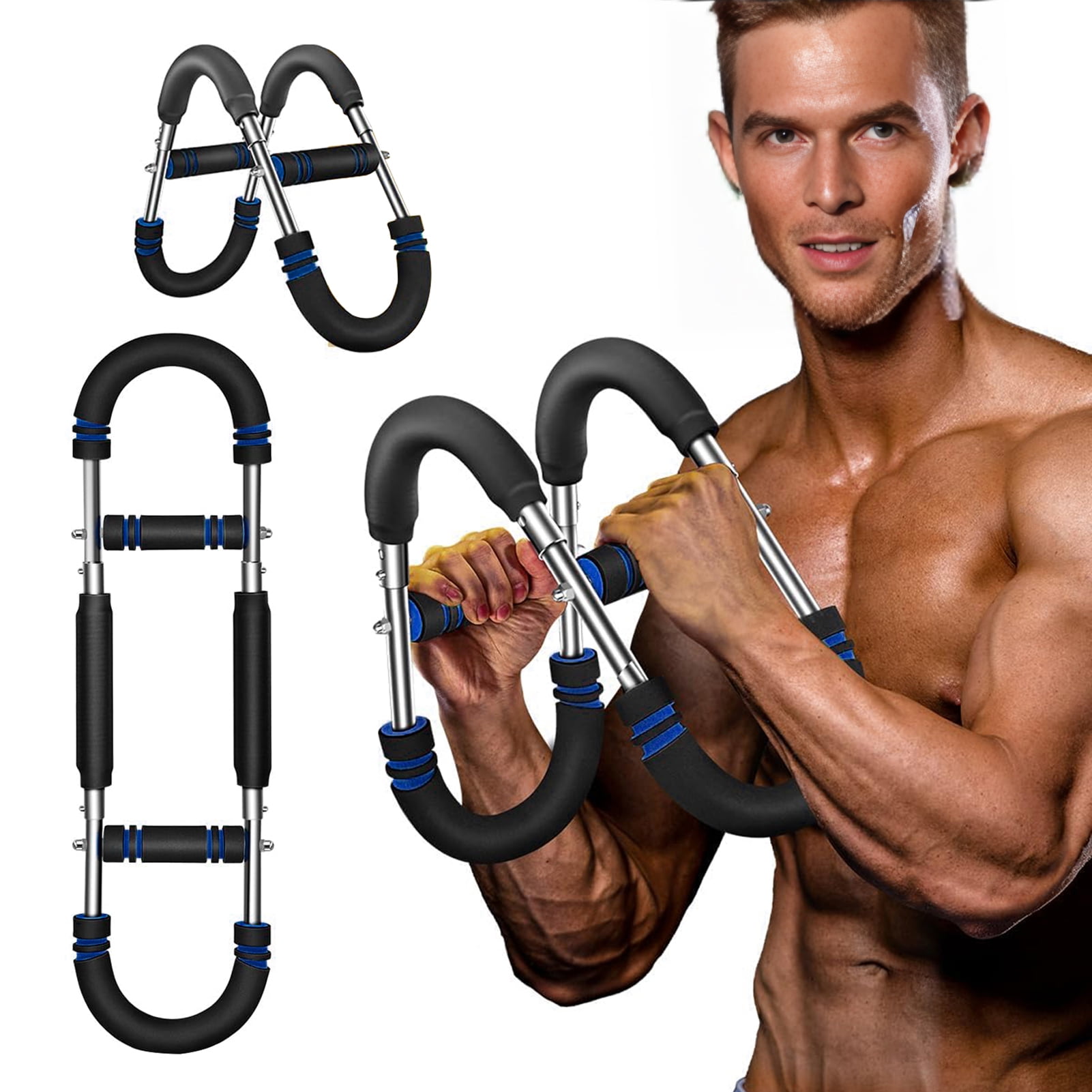 HZLXW Twister Arm Exerciser with Foam Handle 40-50kg Adjustable Chest ...