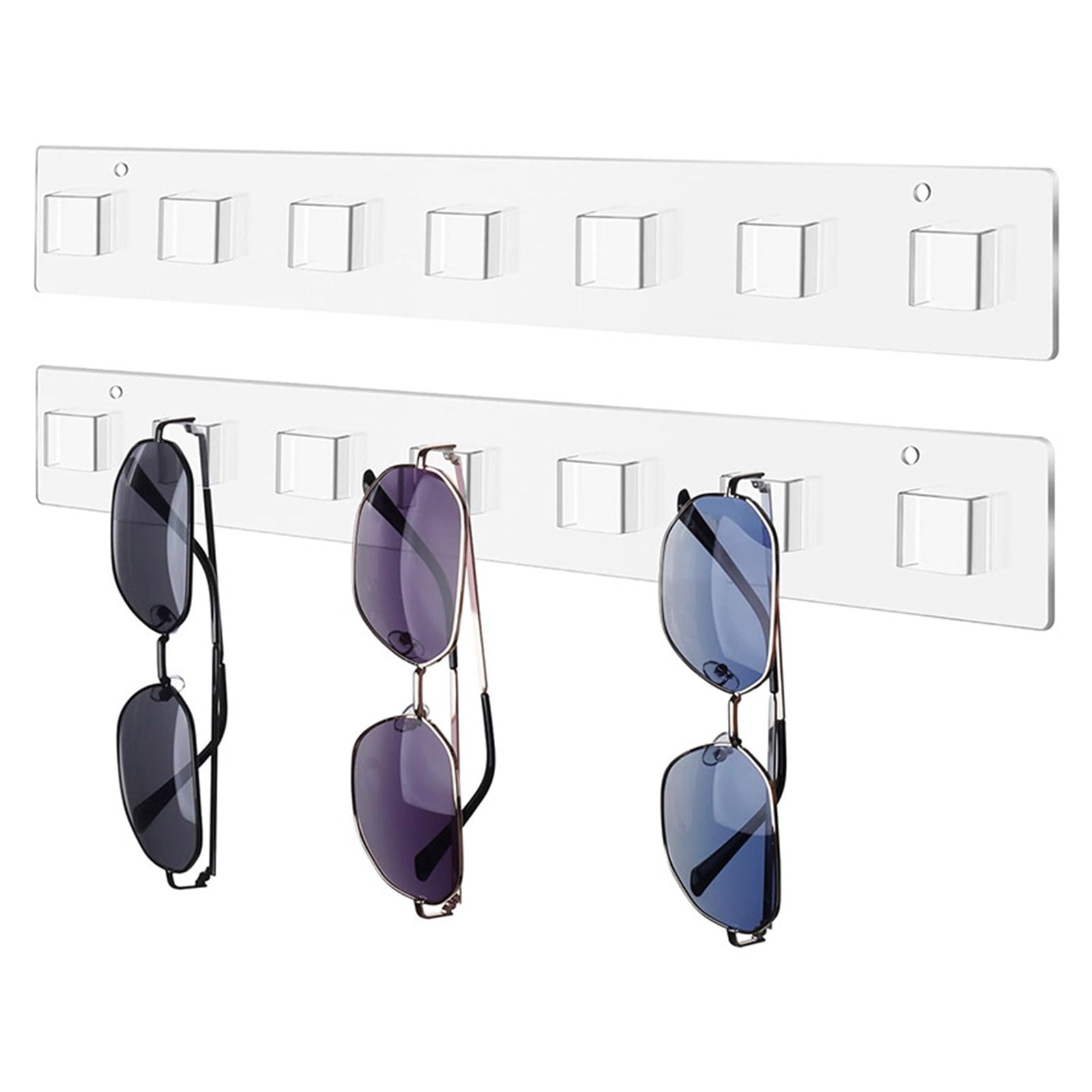 HZLXW Wall Glasses Holder Sunglass Organizer Simple Installation Space ...