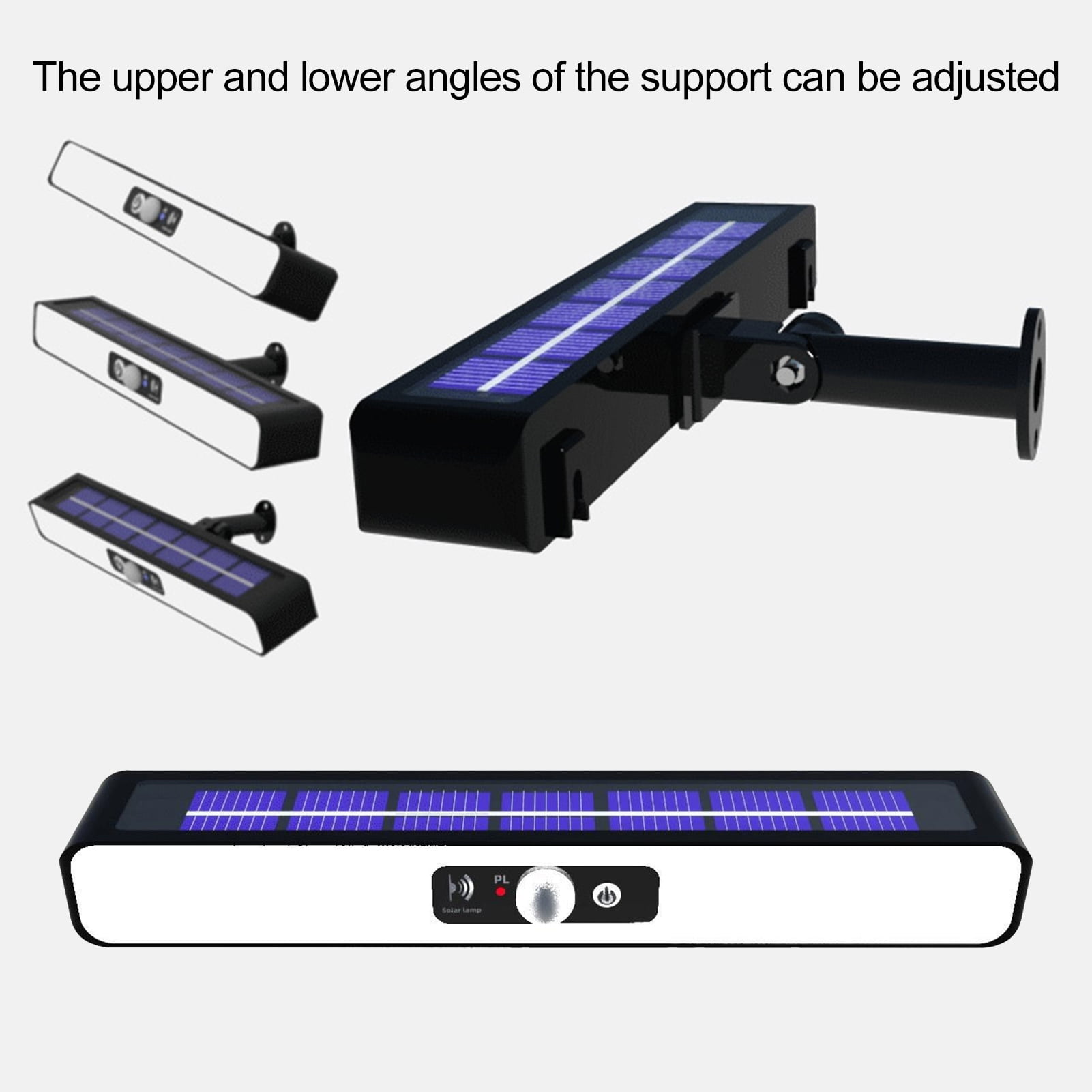 HZLXW Wall Mount Solar Light Weatherproof Outdoor Security Light with ...