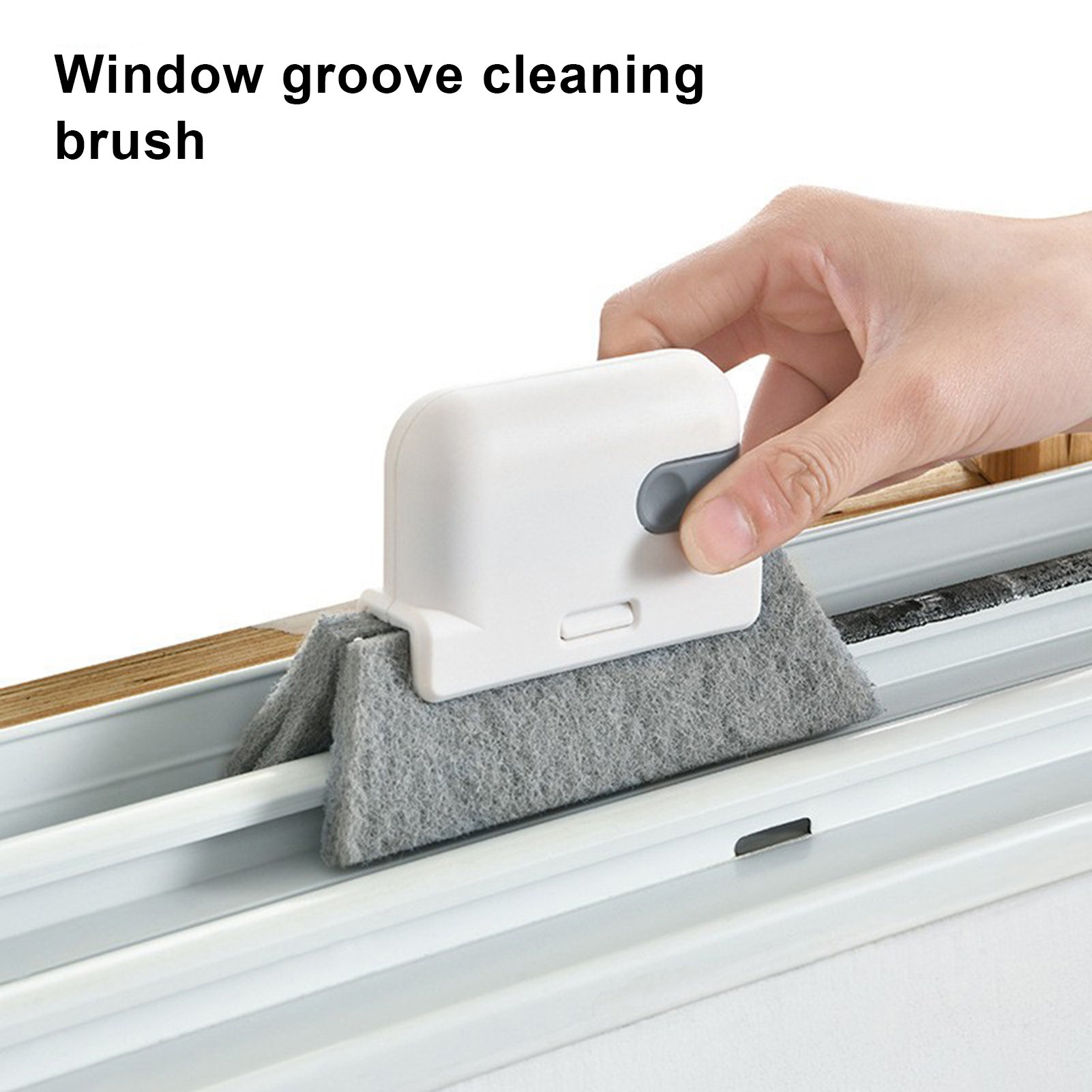 HZLXW Window Groove Cleaning Brush with Replaceable Sponge Window ...