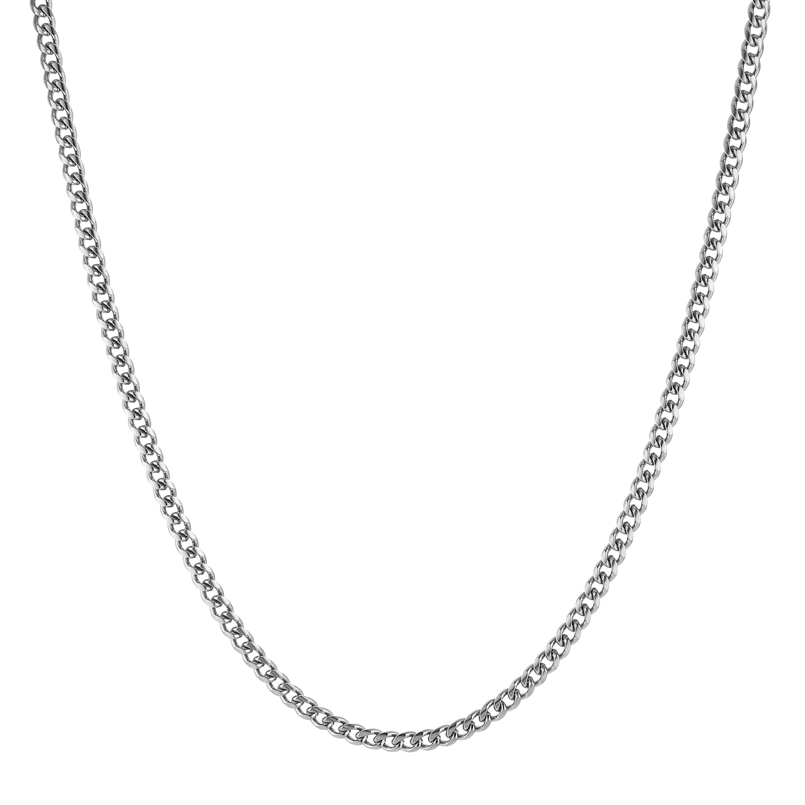HZMAN 5mm Cuban Chain for Men Stainless Steel Men's Silver Chain ...