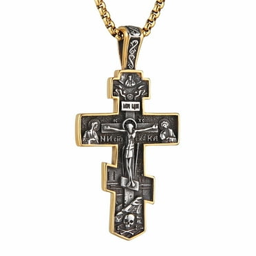 HZMAN CZ Eye of Horus Egypt Protection Pendant Coptic Ankh Cross ...
