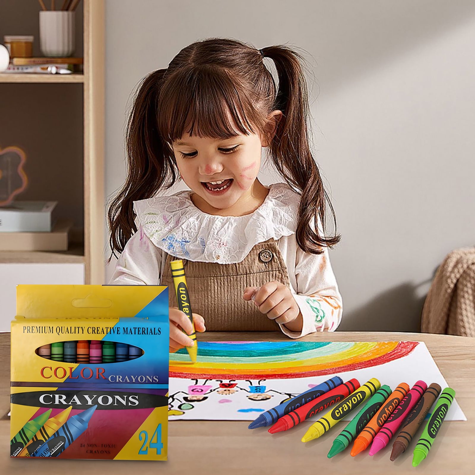 HZRSLY 1 Box Mess-Free Hand Box Crayons, Oil Painting Sticks for Art ...