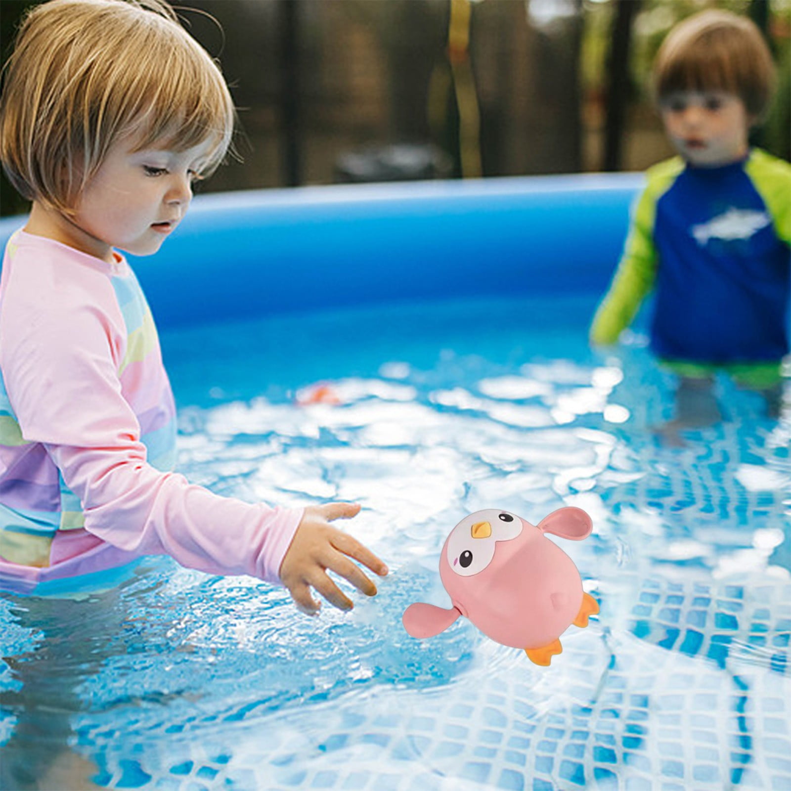 HZRSLY Wind-Up Bath Boat Toy for Babies, Eco-Friendly Clockwork Water ...