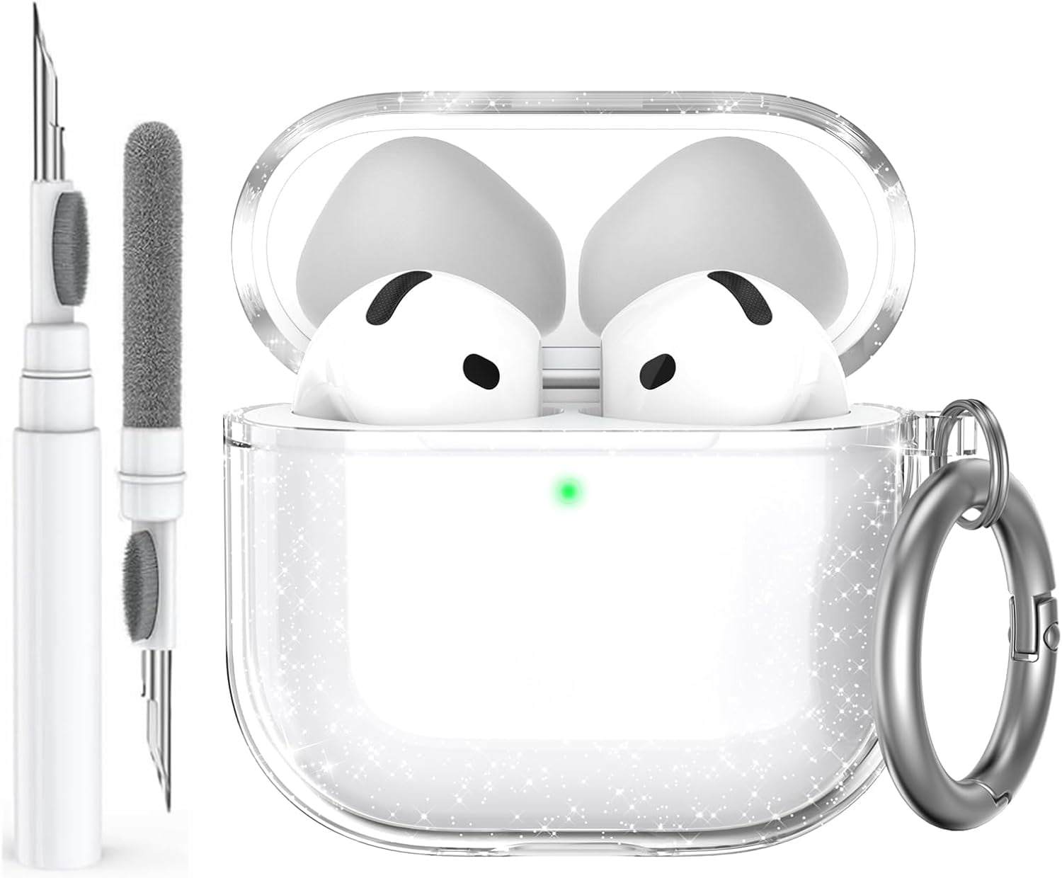 HZSY Electronics Clear Airpods 4 Case Cover with Cleaning Kit [Anti ...