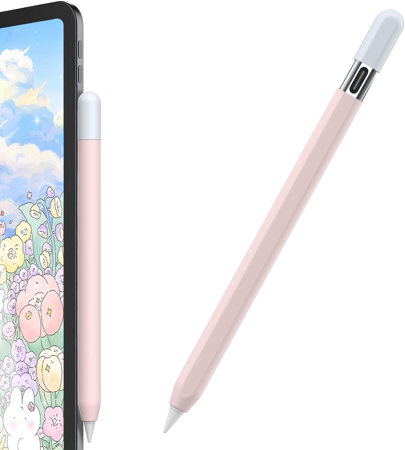 HZSY Electronics Duotone Apple Pencil (USB-C) Case 2023 Silicone Ultra ...