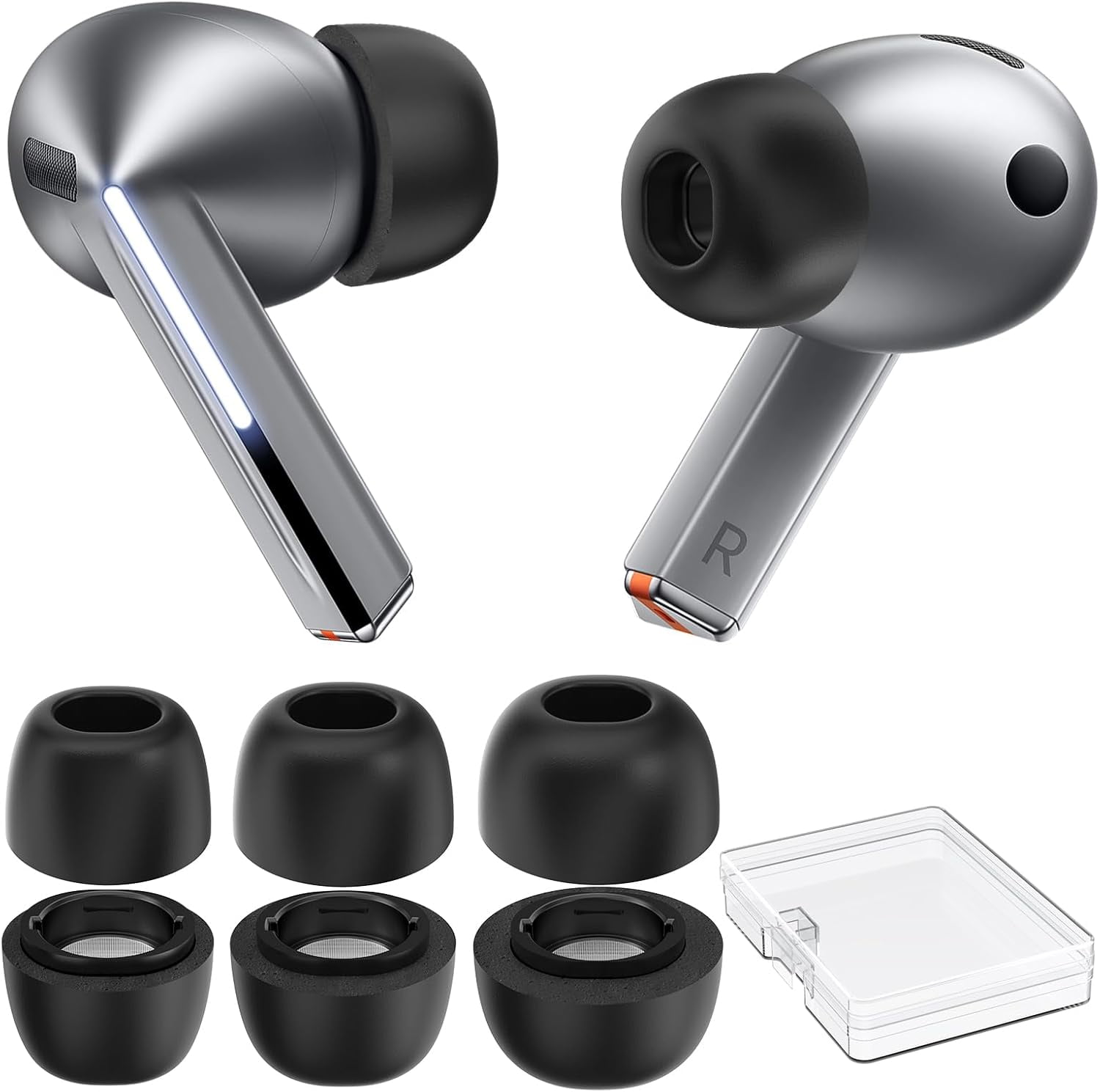 HZSY Electronics Memory Foam Earbud Tips for Samsung Galaxy Buds3 Pro ...
