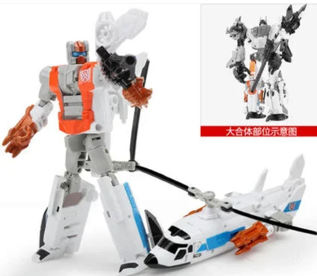 HZX Cool G1 Superion Robot Aircraft IDW 5in1 Devastator Bruticus Action ...