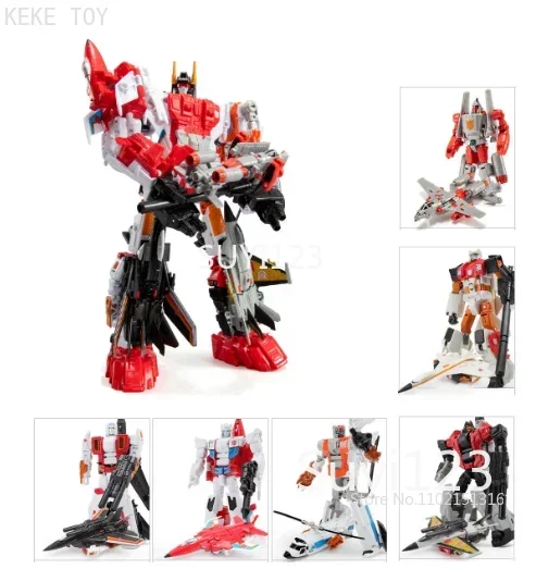 HZX Cool G1 Superion Robot Aircraft IDW 5in1 Devastator Bruticus Action ...