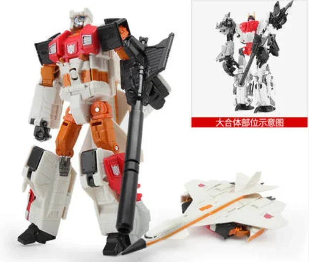 HZX Cool G1 Superion Robot Aircraft IDW 5in1 Devastator Bruticus Action ...