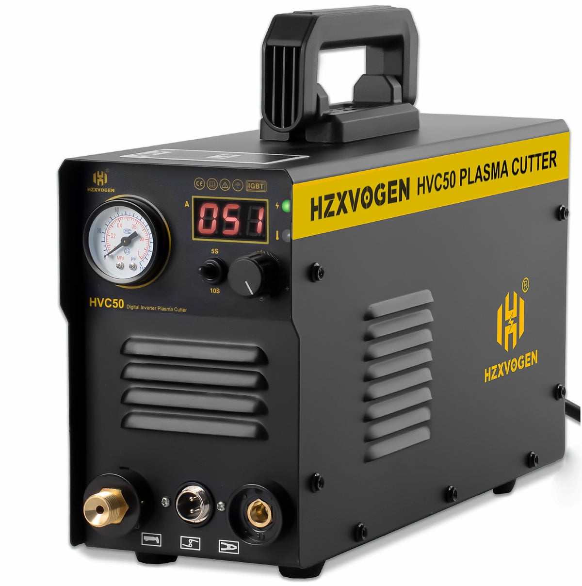 HZXVOGEN 50Amp Plasma Cutter, HF Air Plasma Cutter Machine 110V/220V Dual Voltage with DC ...