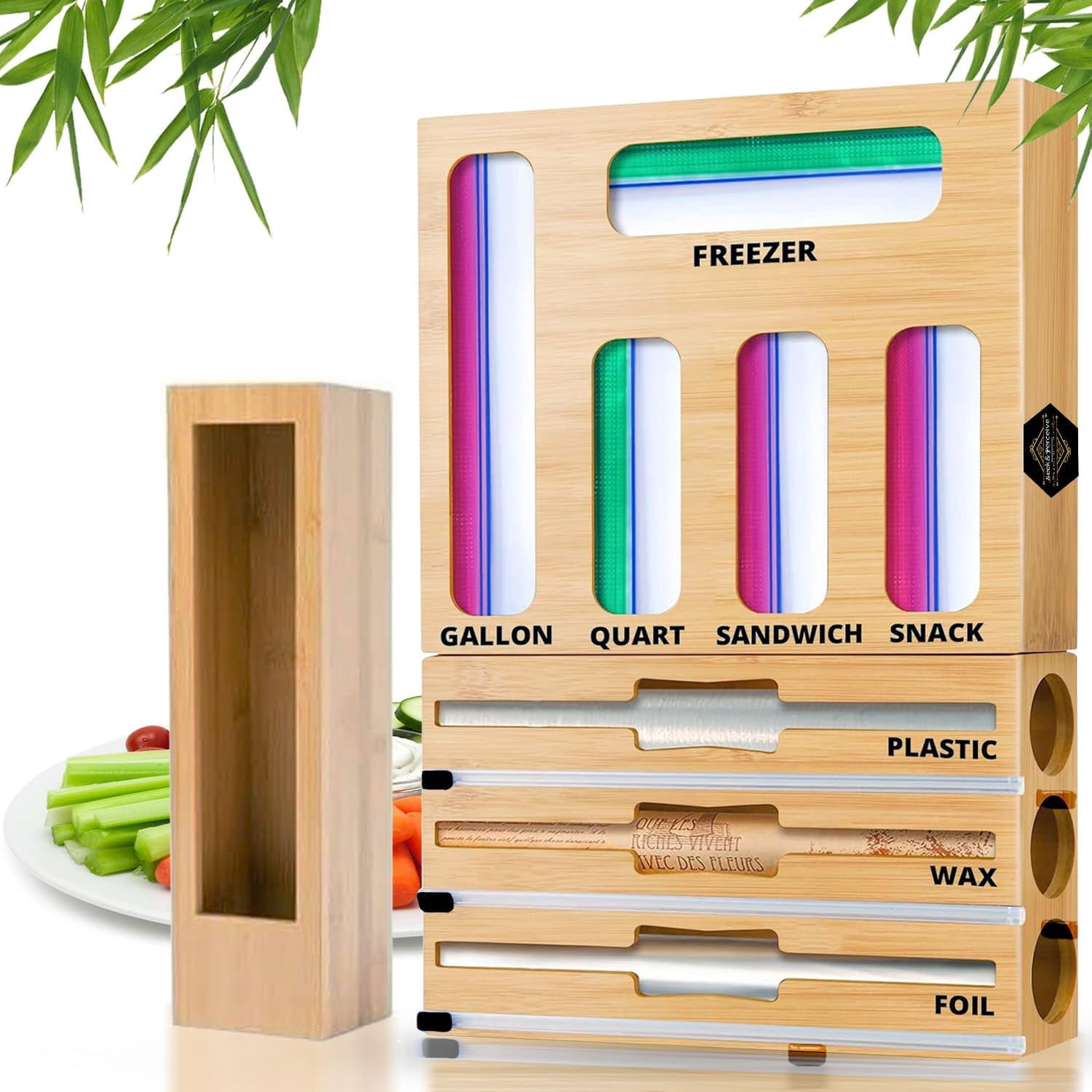 HZY 9in1 Food Storage Bag Organizer, Baggie Organizer For Drawer-Foil ...