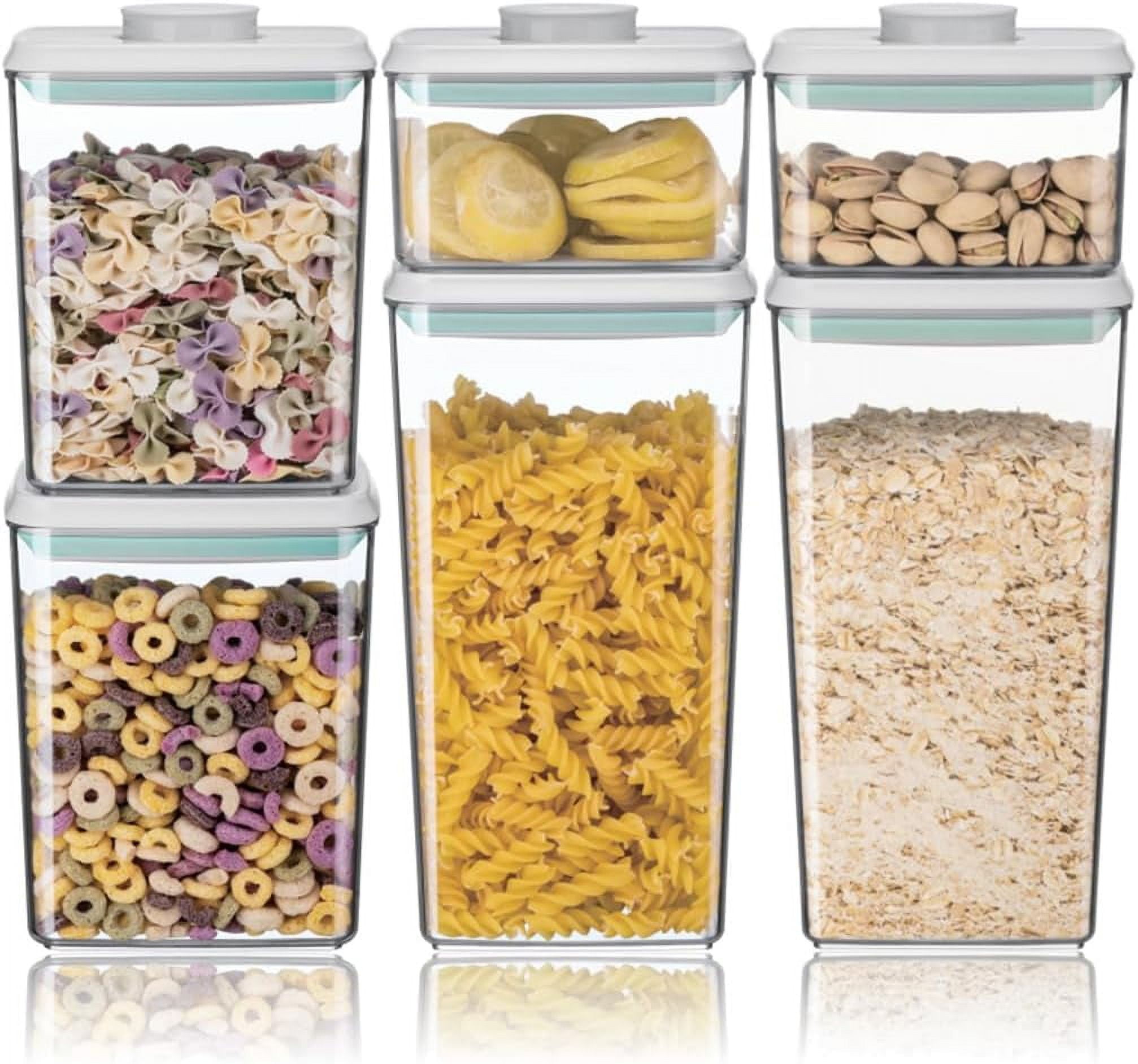 HZY Airtight Food Storage Container Sets with Lids 6Pcs Pop Containers ...